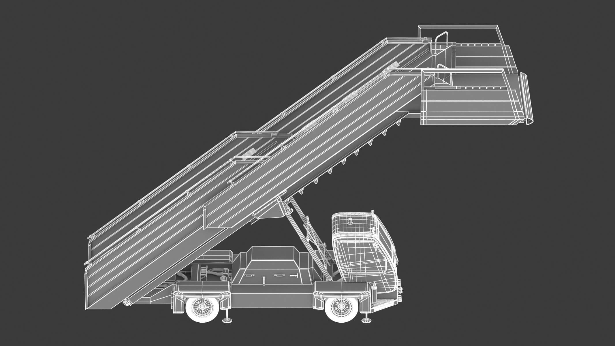 Passenger Steps Car - 3D Model by frezzy