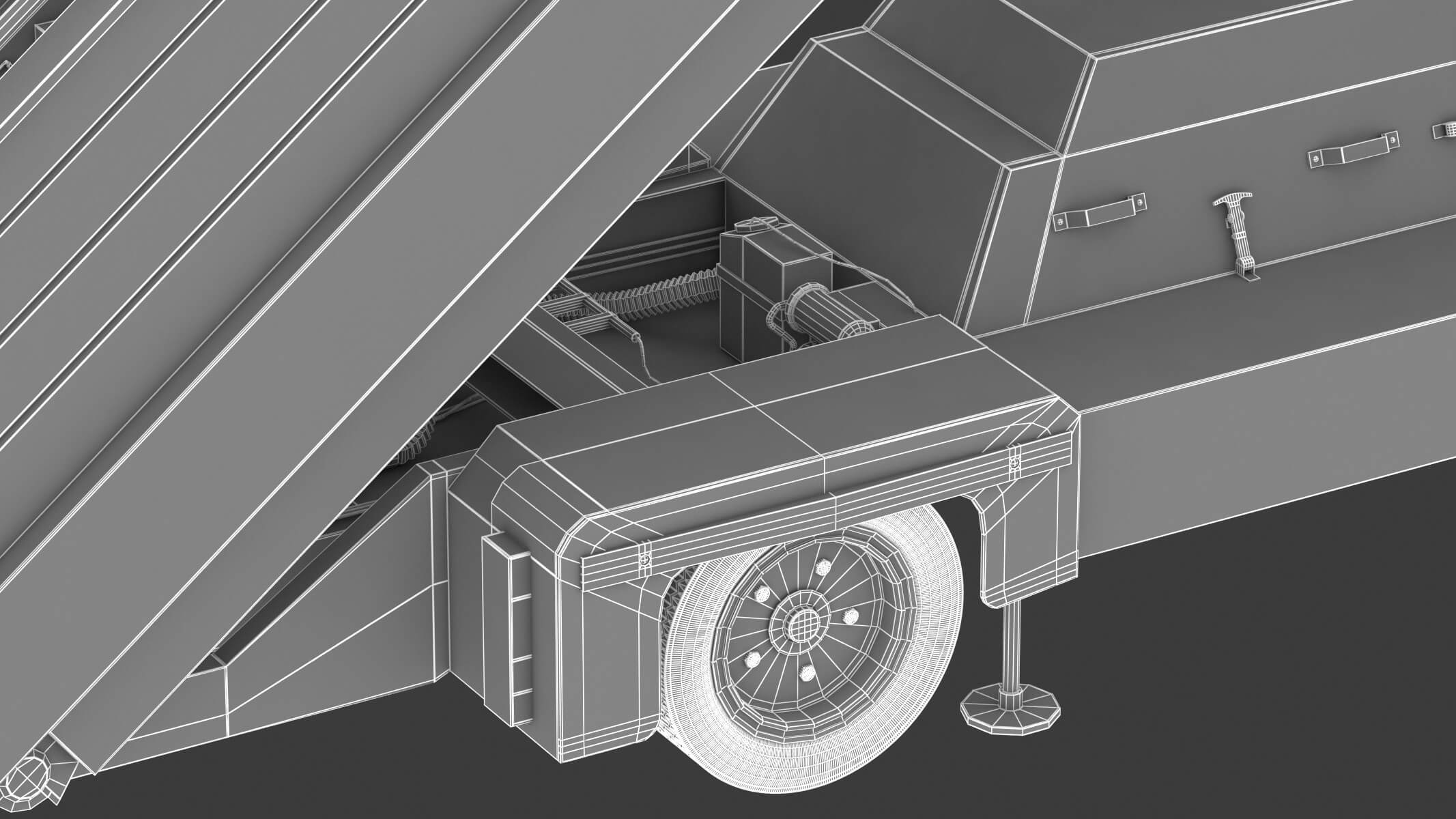 Passenger Steps Car - 3D Model by frezzy