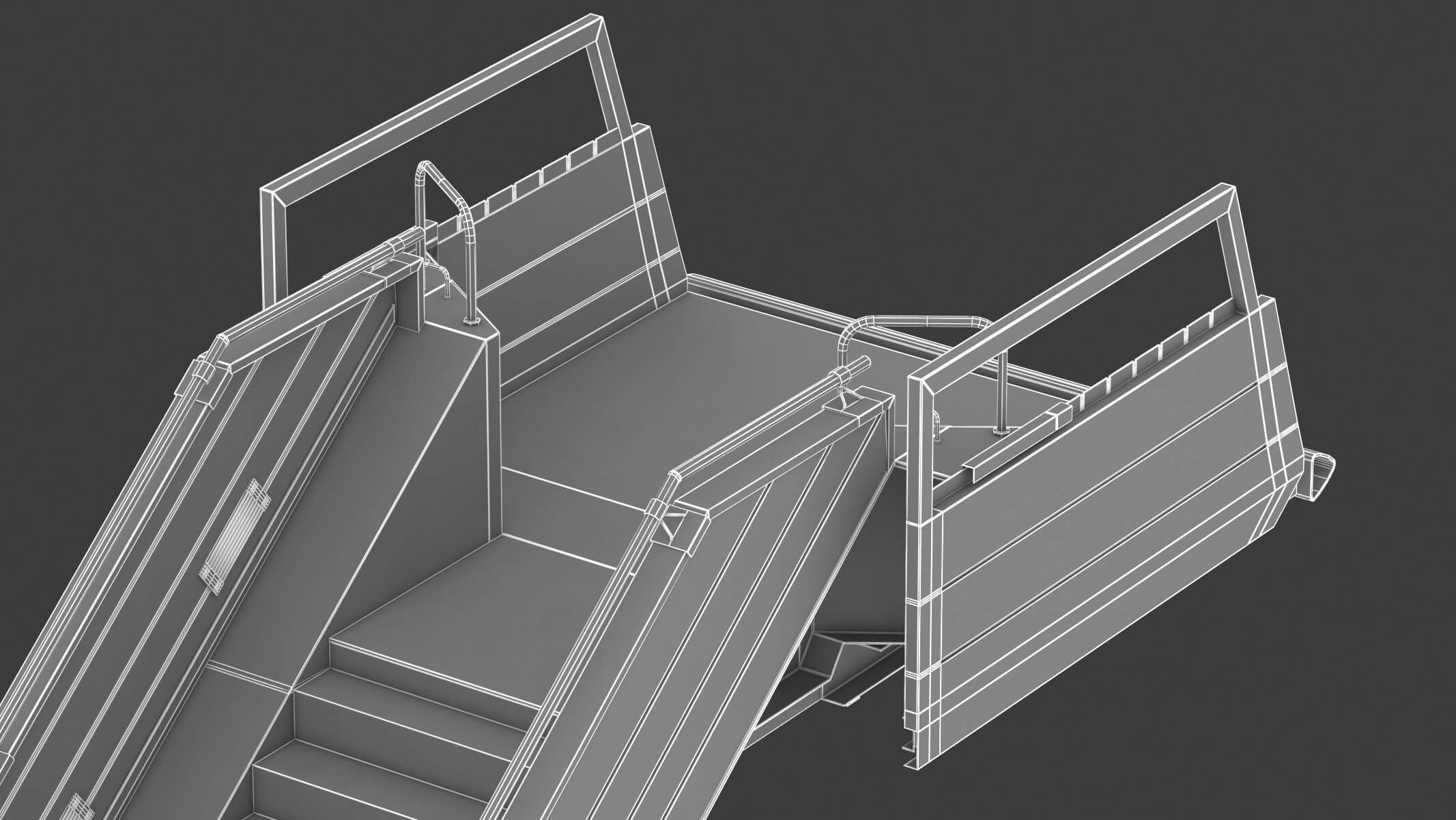 Passenger Steps Car - 3D Model by frezzy