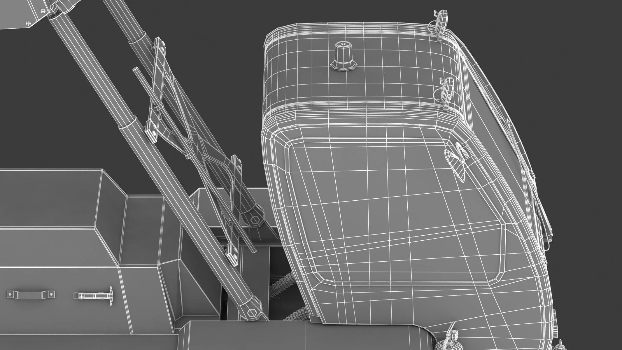 Passenger Steps Car - 3D Model by frezzy
