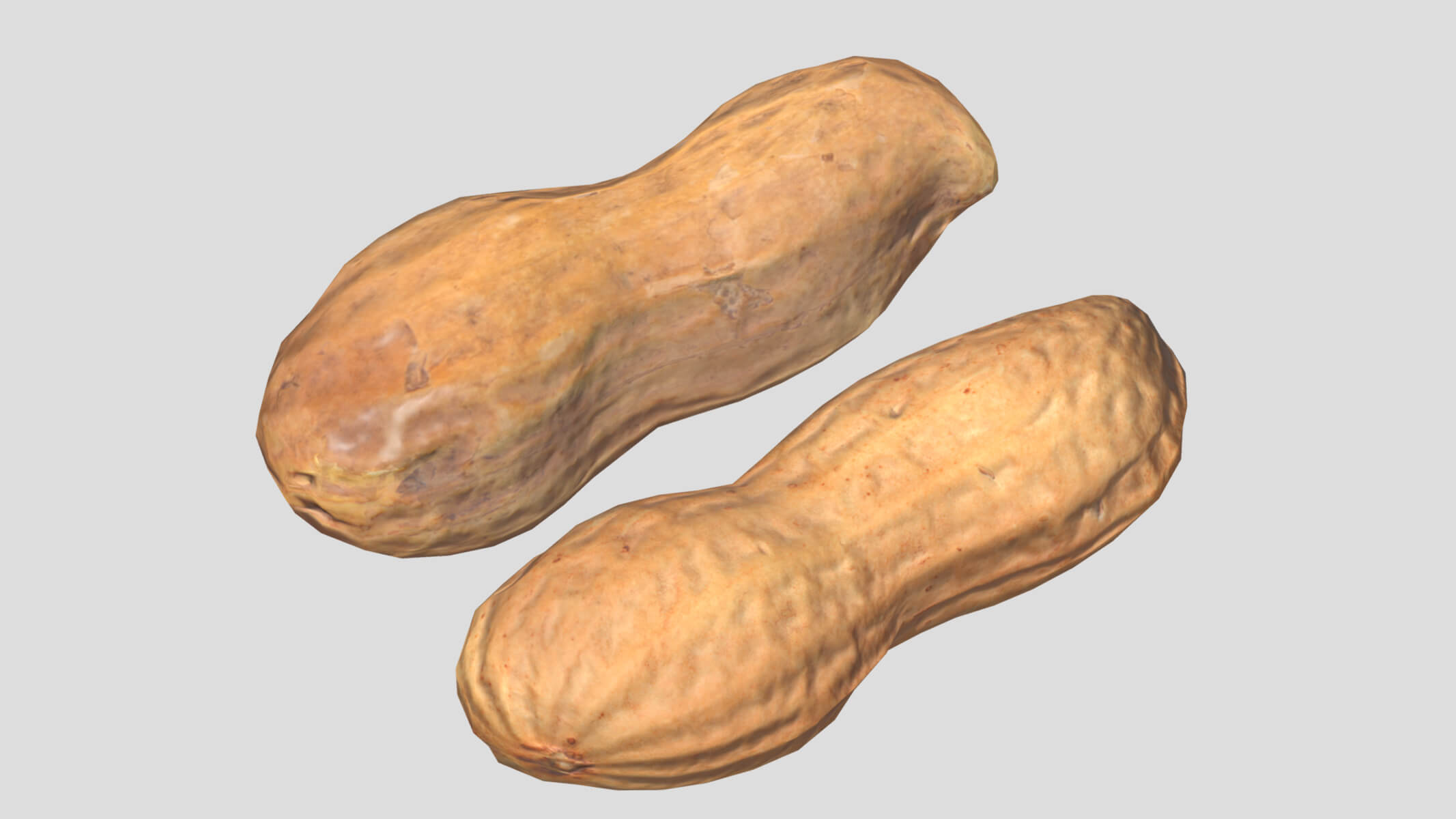 Peanut Low Poly - 3D Model by frezzy
