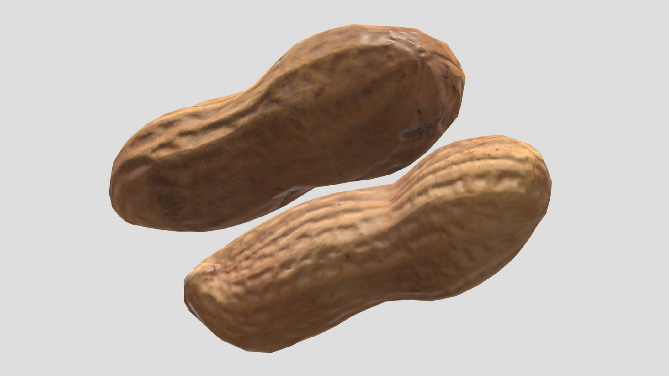 Peanut Low Poly - 3D Model by frezzy