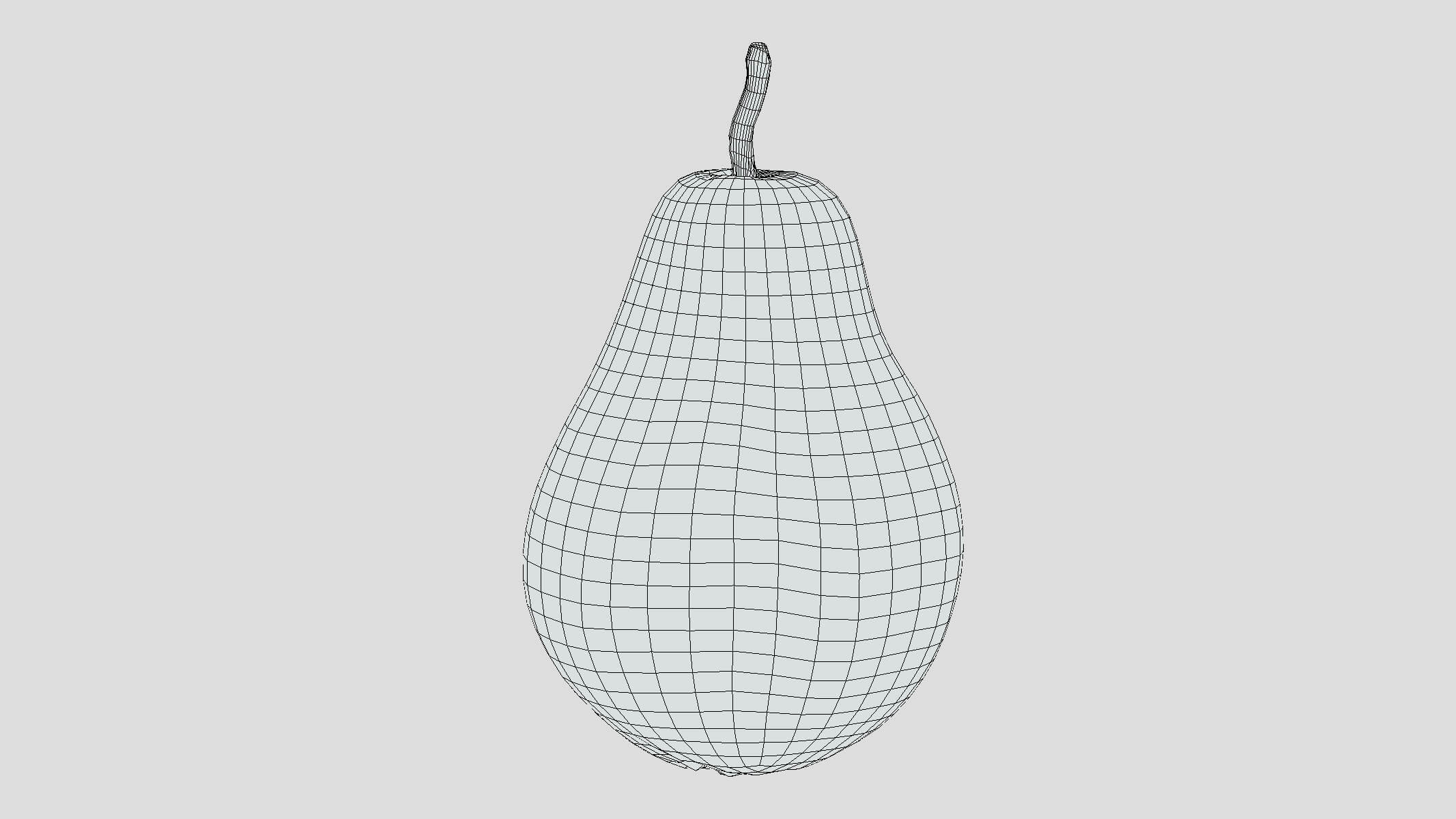 Pear Low Poly - 3D Model by frezzy