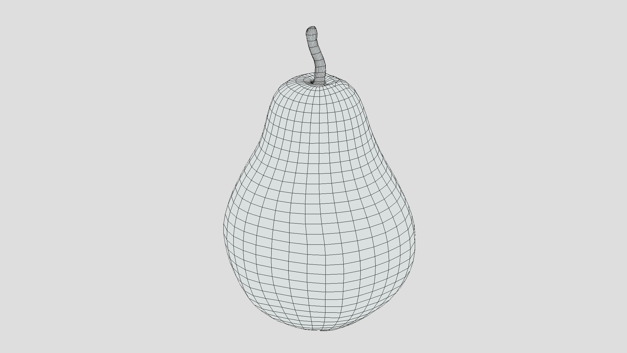 Pear Low Poly - 3D Model by frezzy