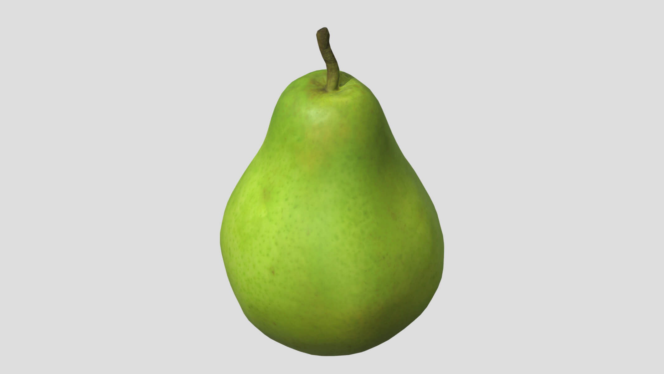 Pear Low Poly - 3D Model by frezzy