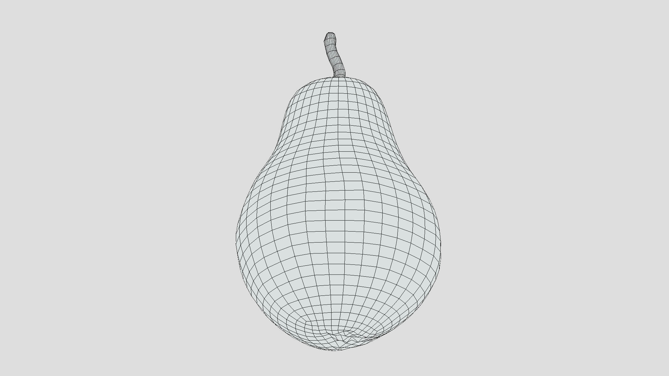 Pear Low Poly - 3D Model by frezzy