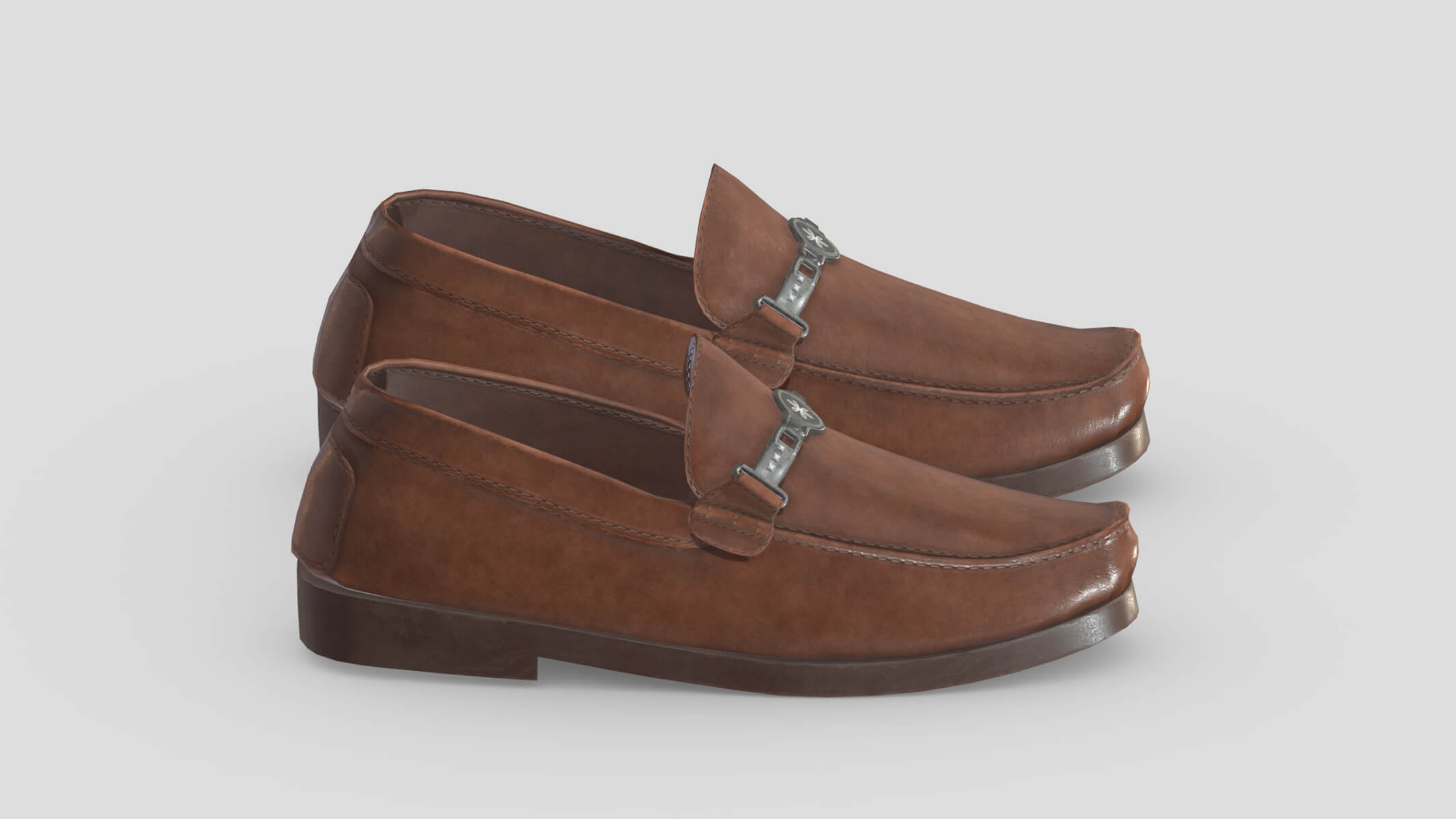 Penny Loafers Low Poly - 3D Model by frezzy