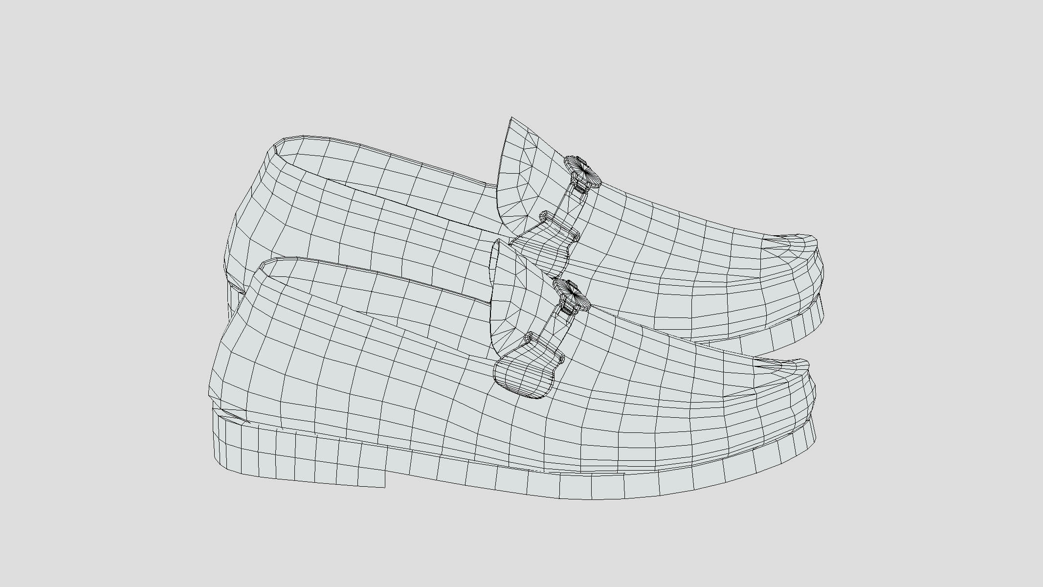 Penny Loafers Low Poly - 3D Model by frezzy