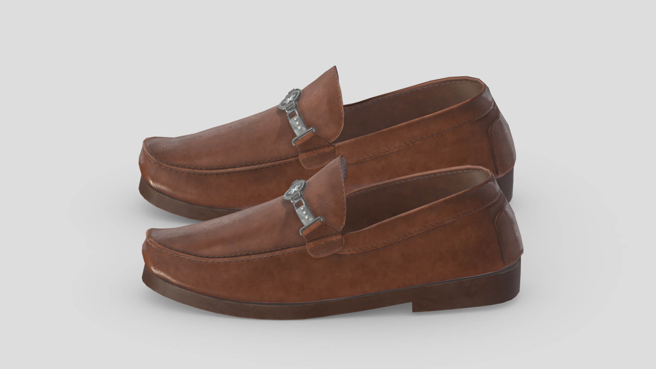 Penny Loafers Low Poly - 3D Model by frezzy