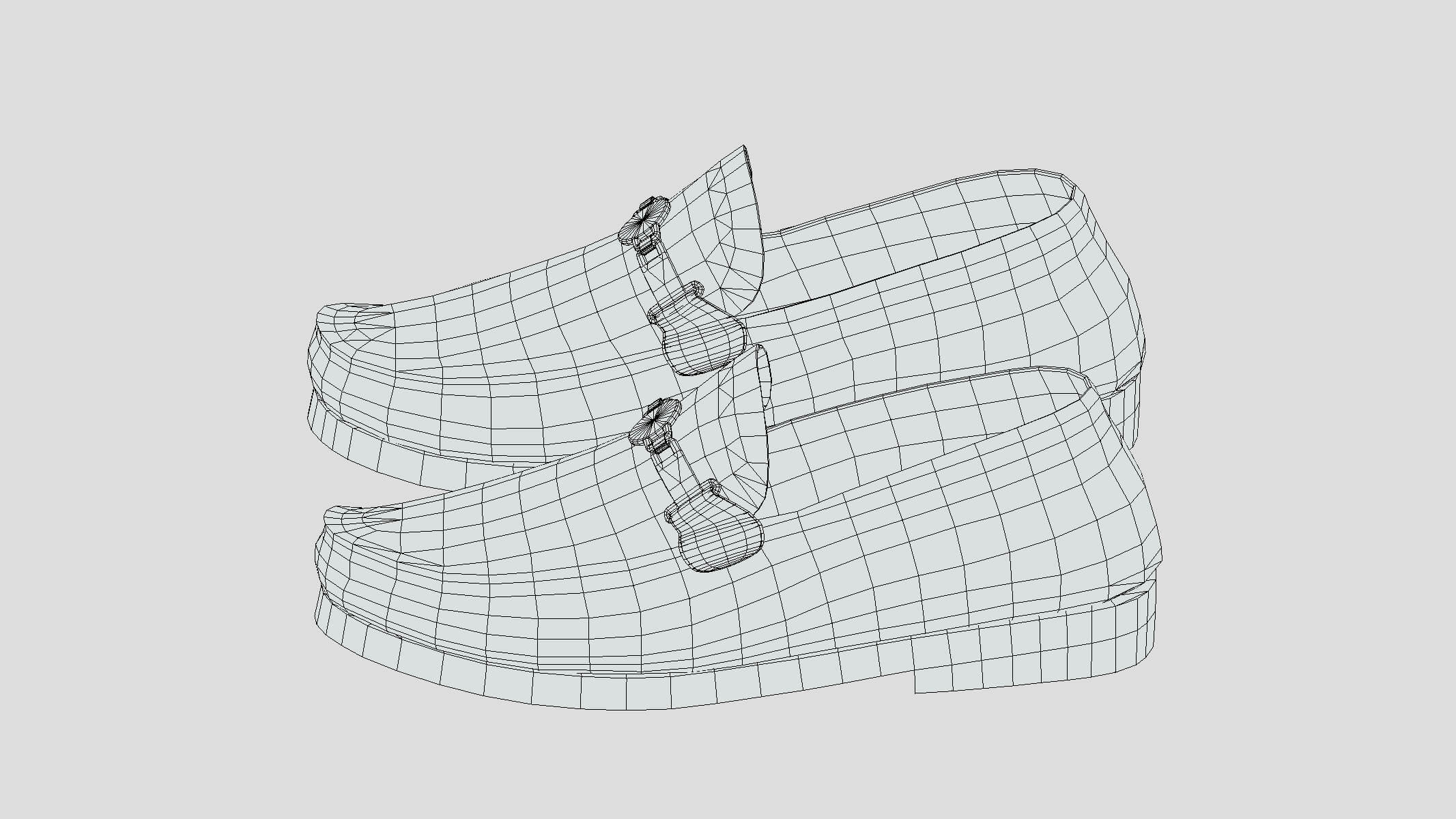 Penny Loafers Low Poly - 3D Model by frezzy