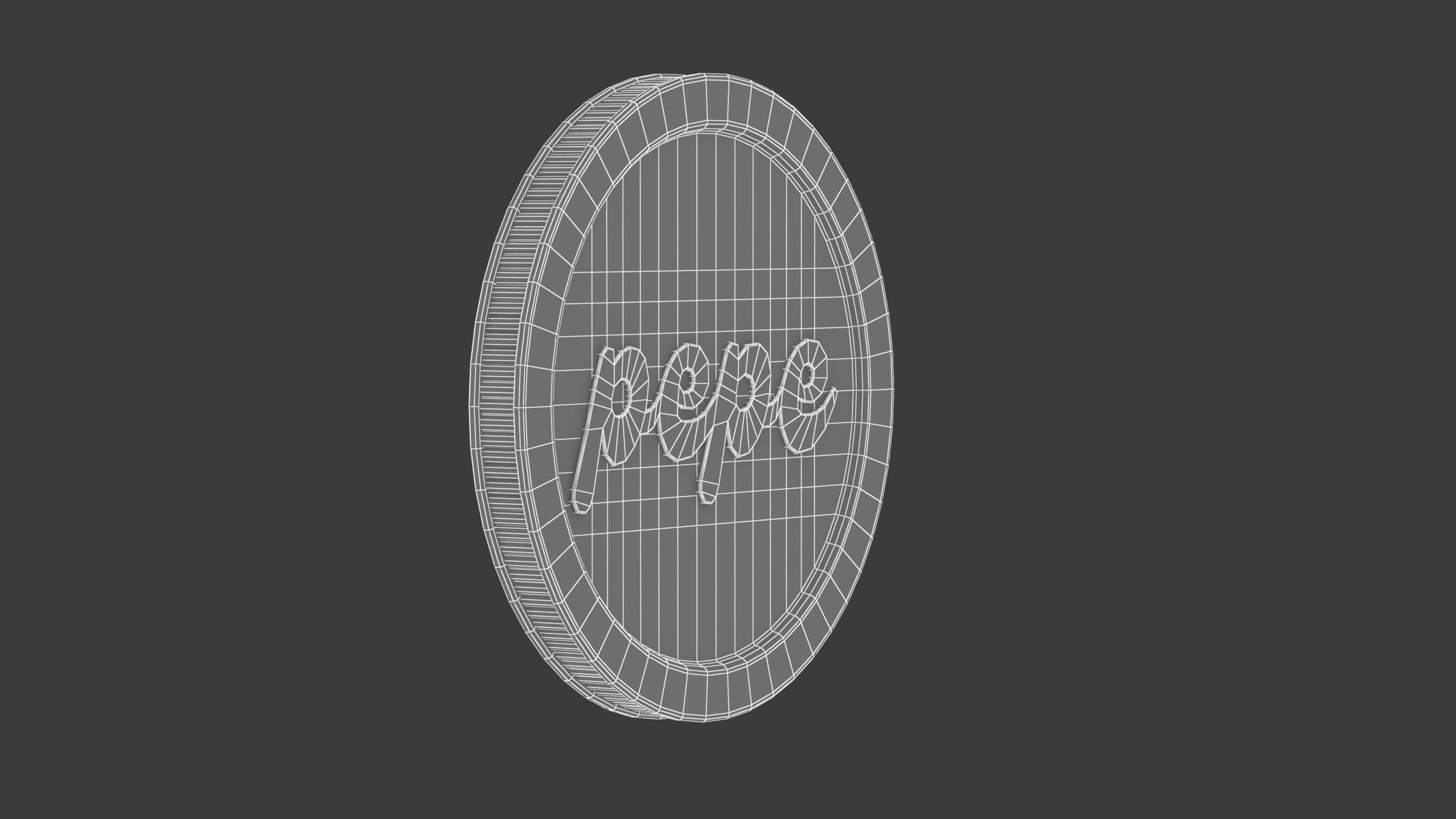 Pepe Coin Low Poly - 3D Model by frezzy