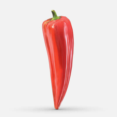 Peppers Low Poly - 3D Model by frezzy