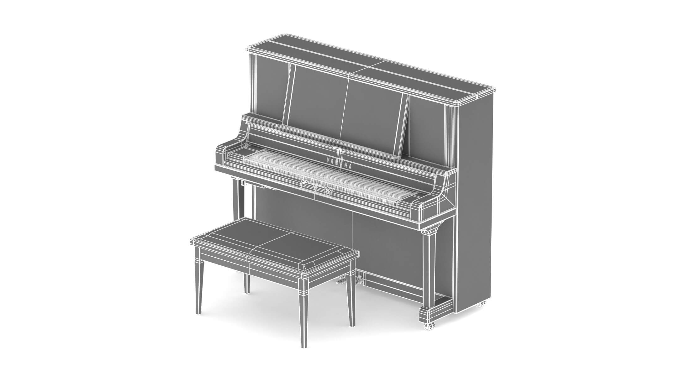 Yamaha TransAscoustic Piano YUS5 TA2 - 3D Model by frezzy