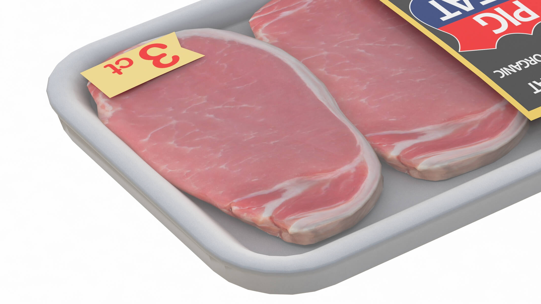 Pig Meat Pack Low Poly - 3D Model by frezzy