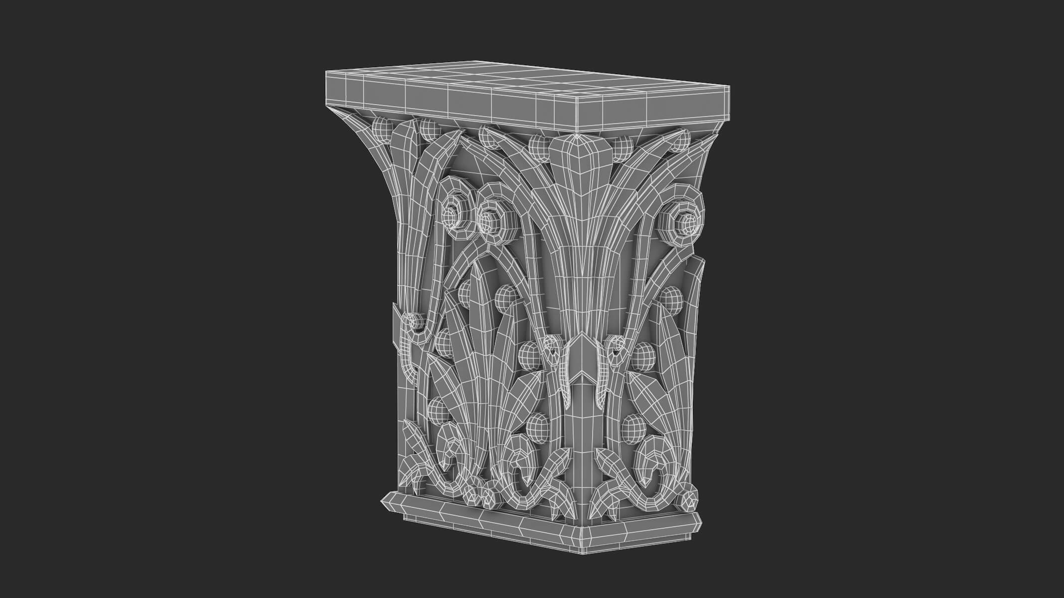 Pilaster 008 - 3D Model by frezzy