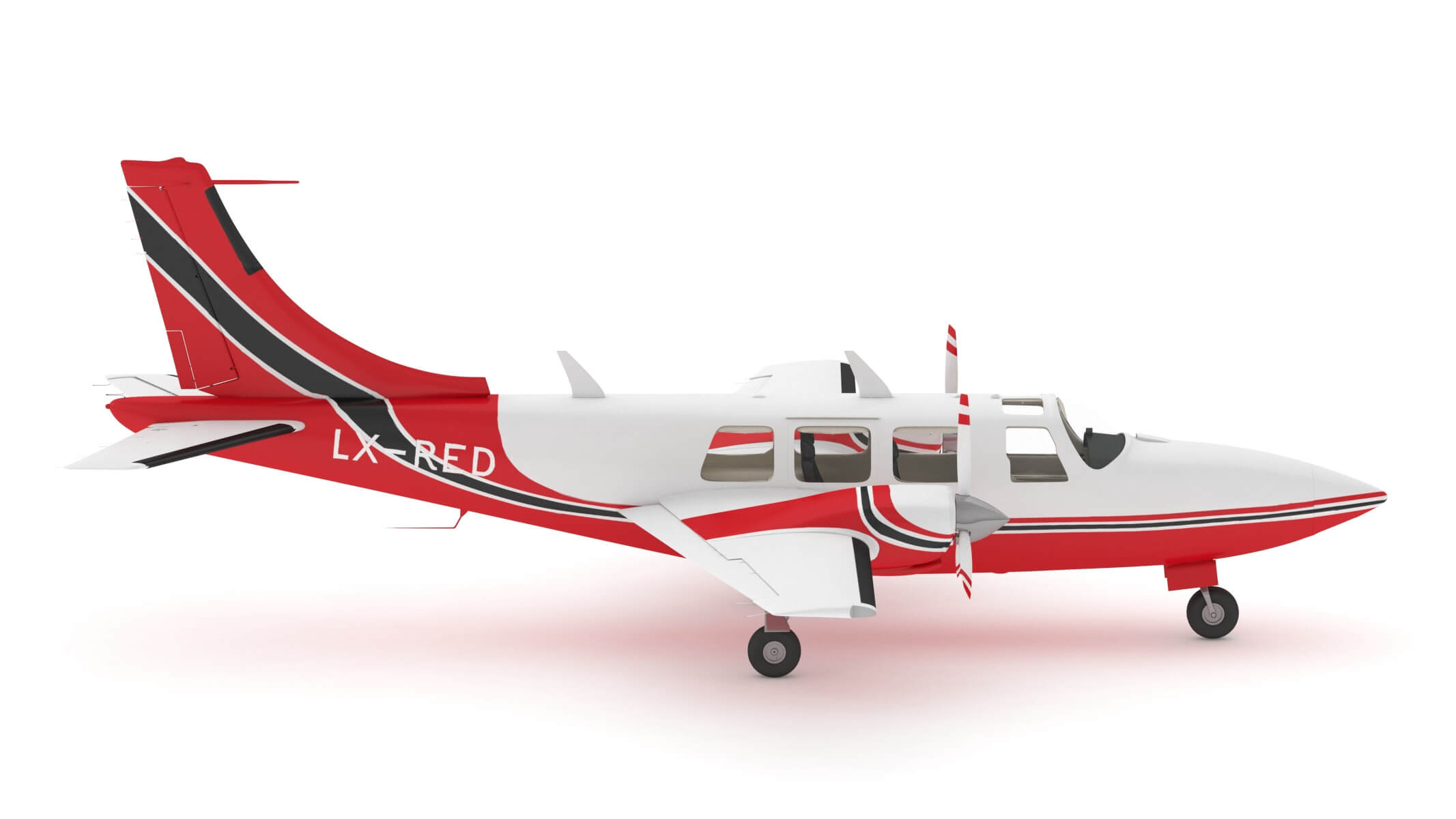 Piper Aerostar - 3D Model by frezzy