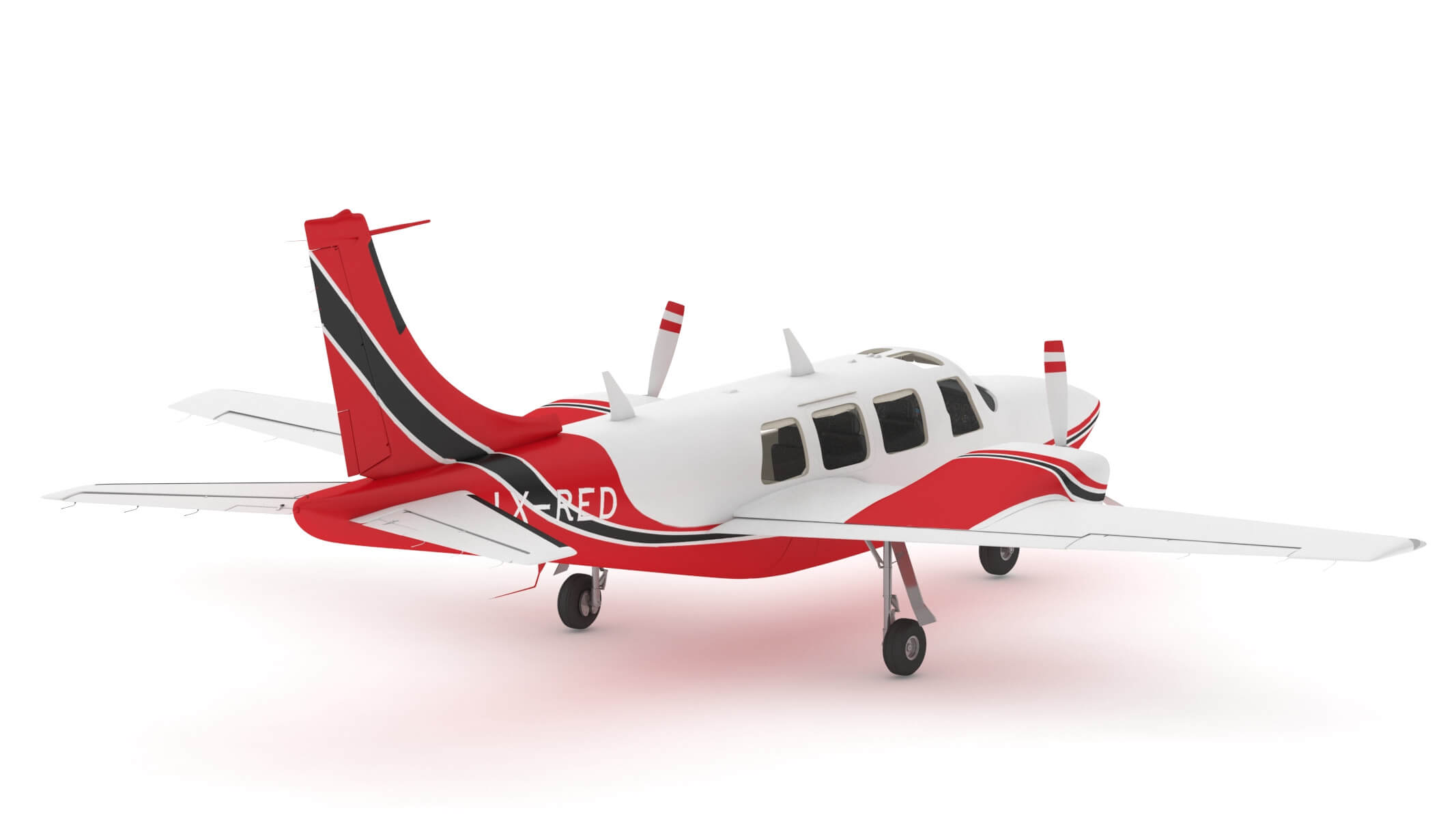 Piper Aerostar - 3D Model by frezzy