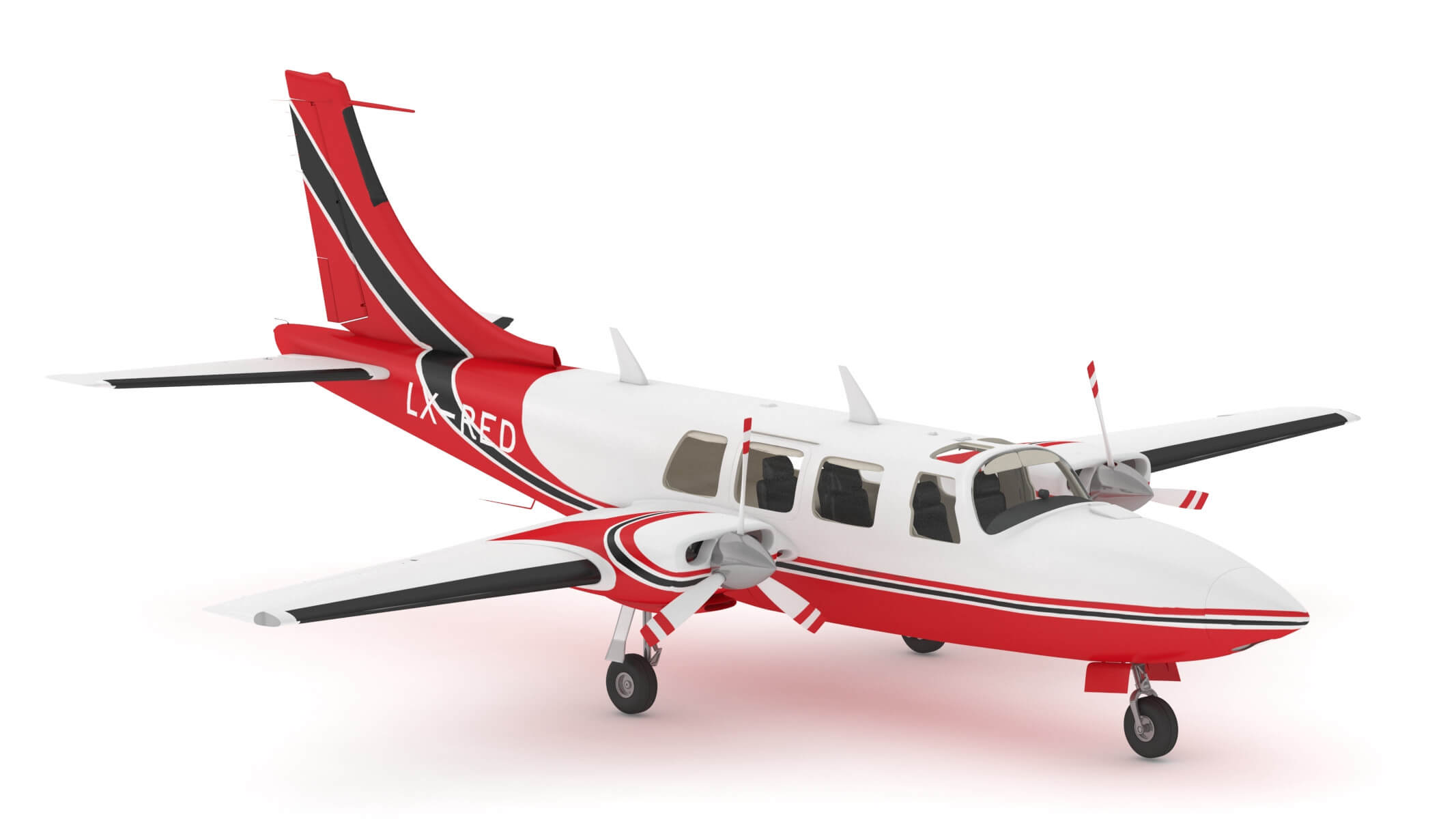 Piper Aerostar - 3D Model by frezzy