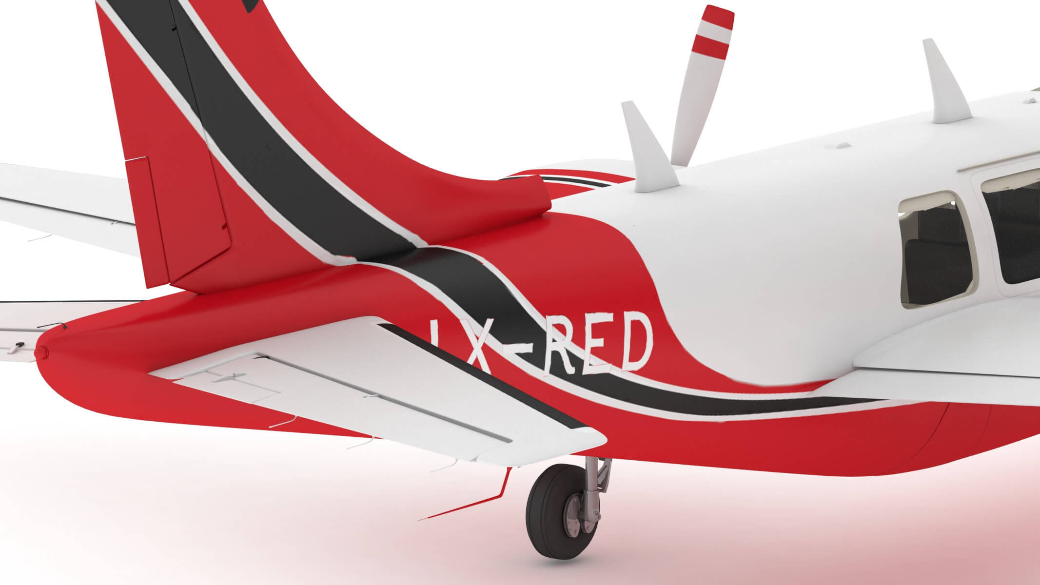 Piper Aerostar - 3D Model by frezzy