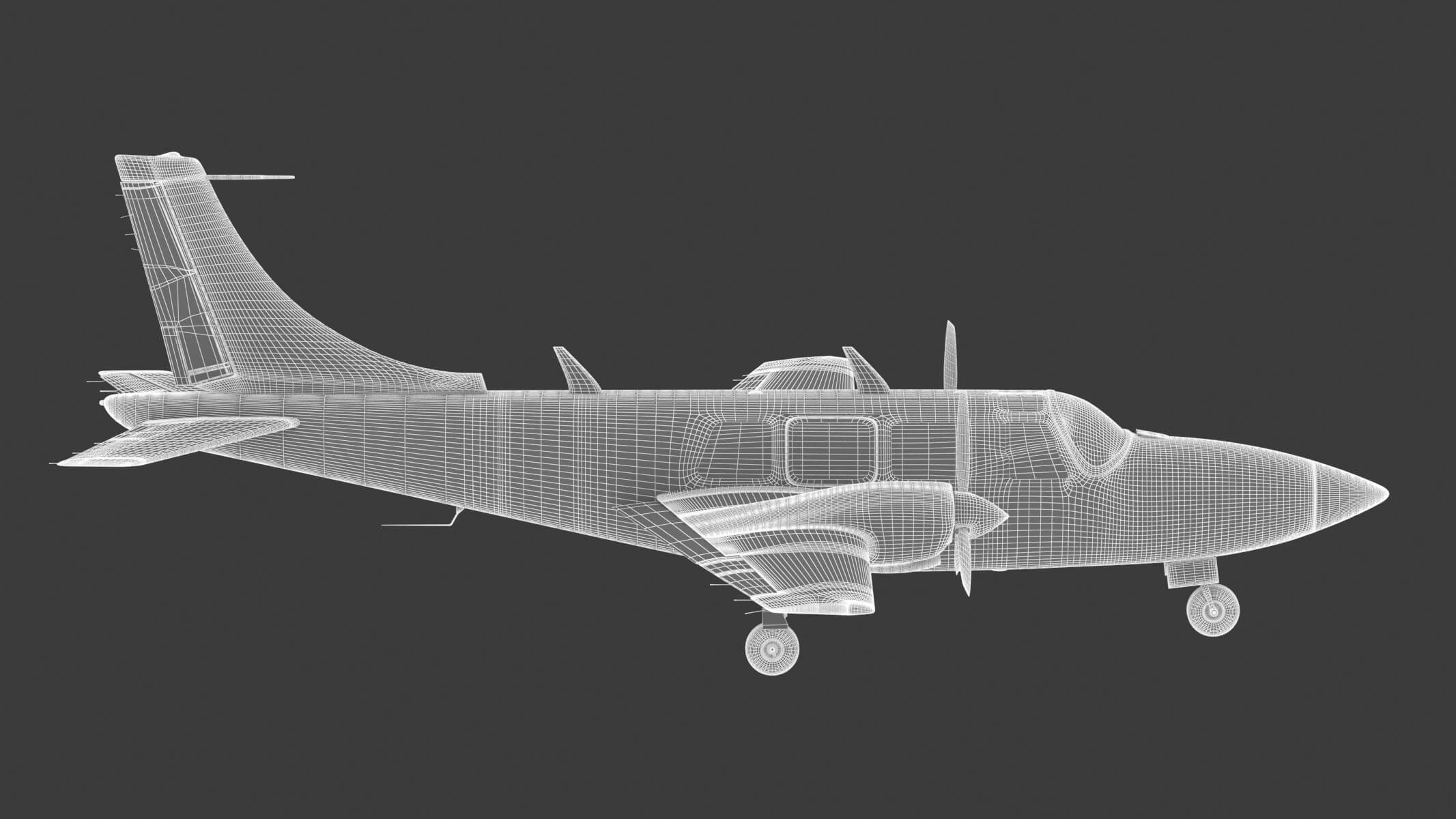 Piper Aerostar - 3D Model by frezzy