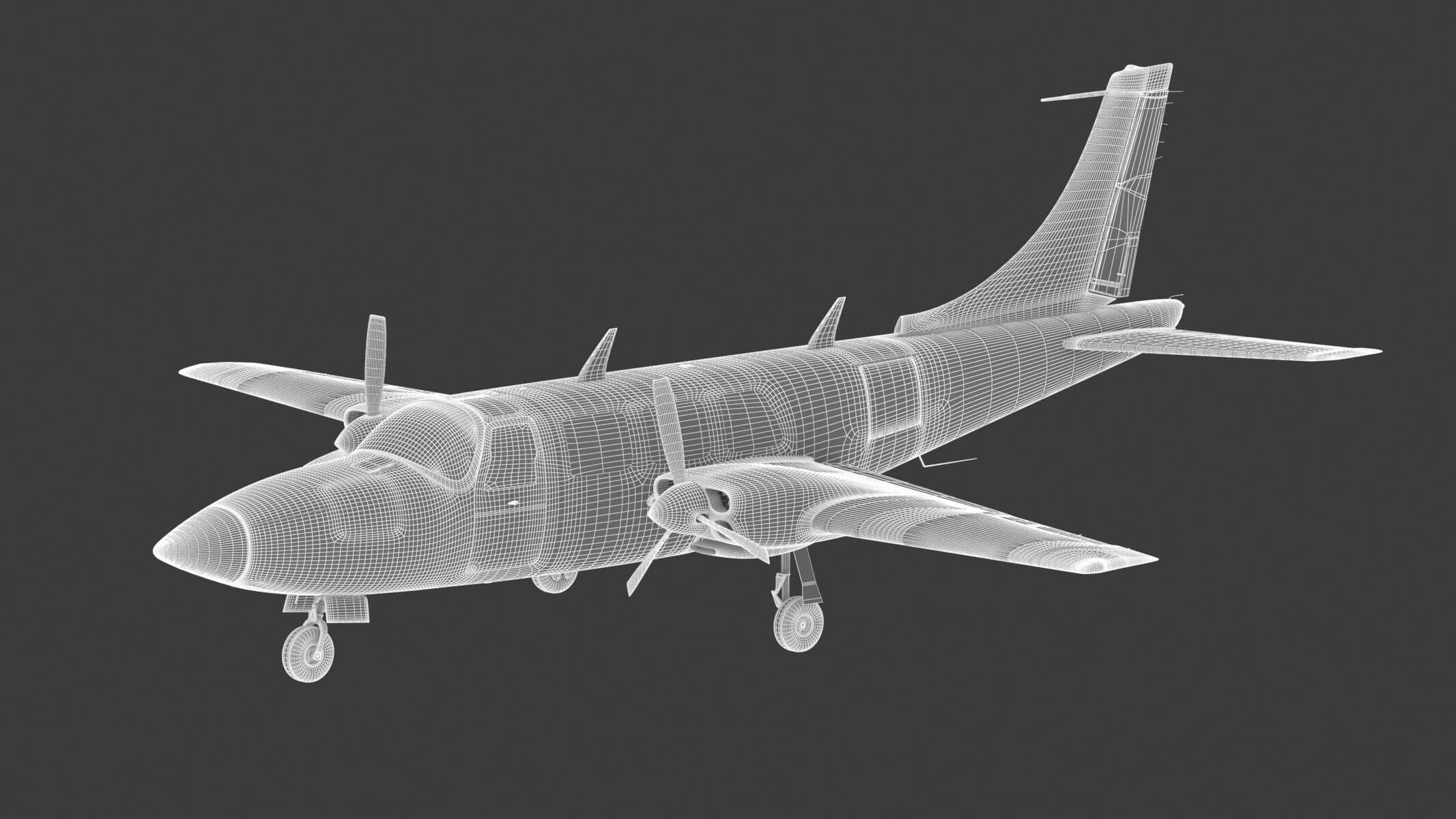 Piper Aerostar - 3D Model by frezzy