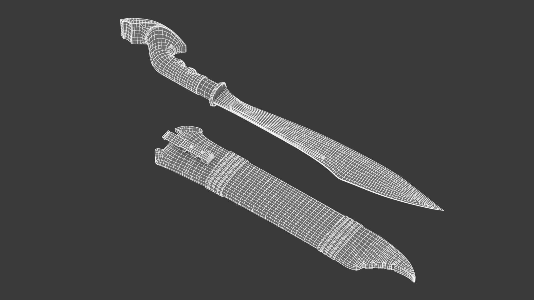 Pirah Sword - 3D Model by frezzy