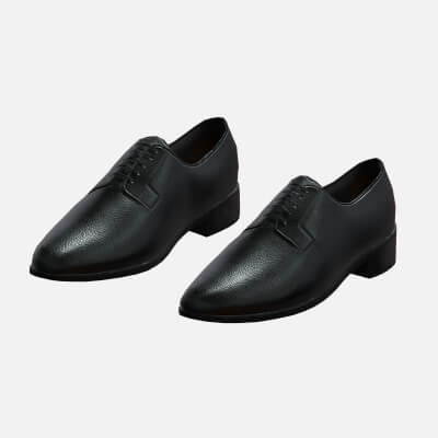 Plain Toe Bluchers Low Poly - 3D Model by frezzy