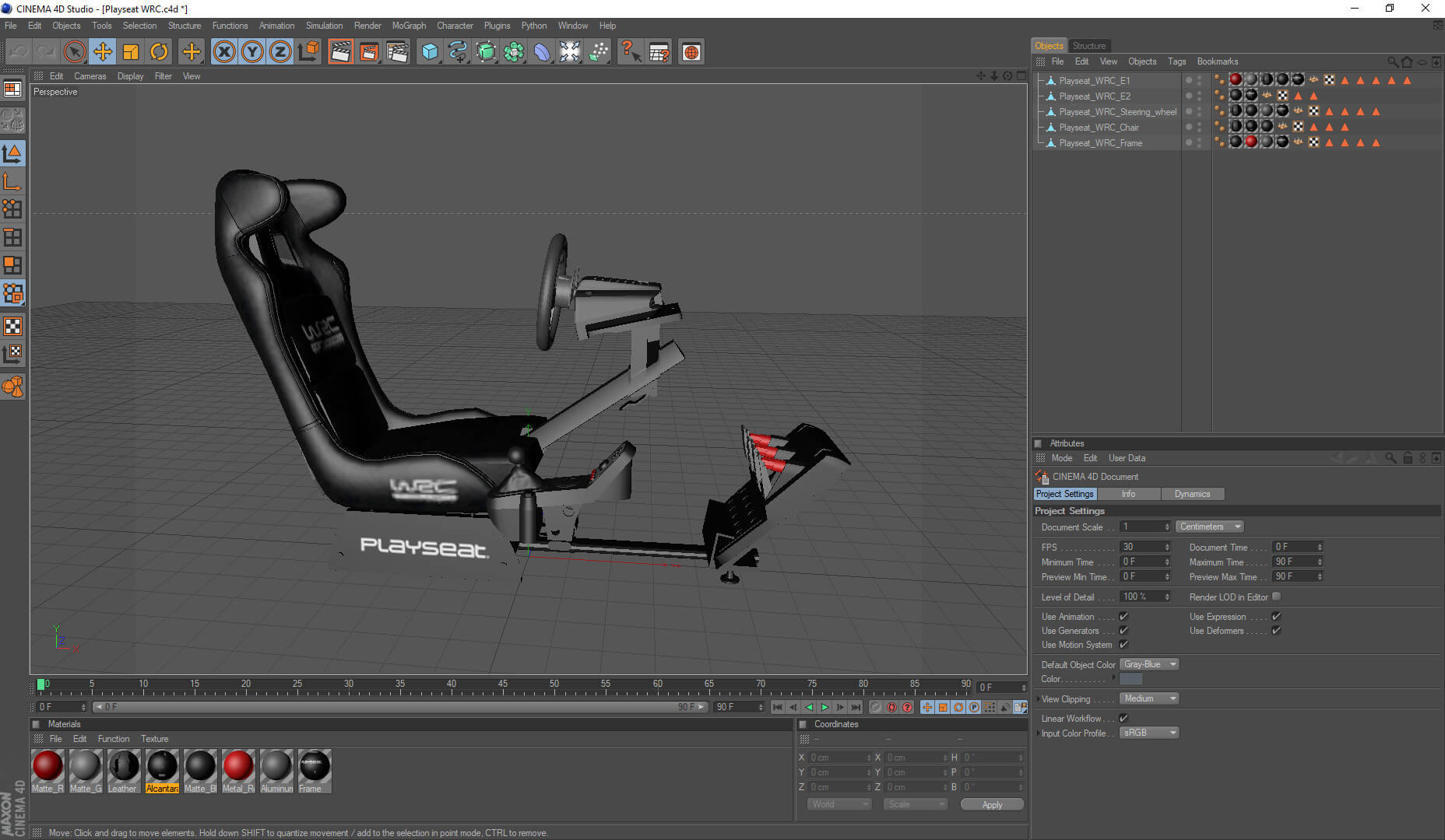 Playseat Driving Simulator Seat - 3D Model by frezzy