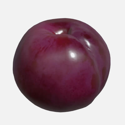 Plum Low Poly - 3D Model by frezzy