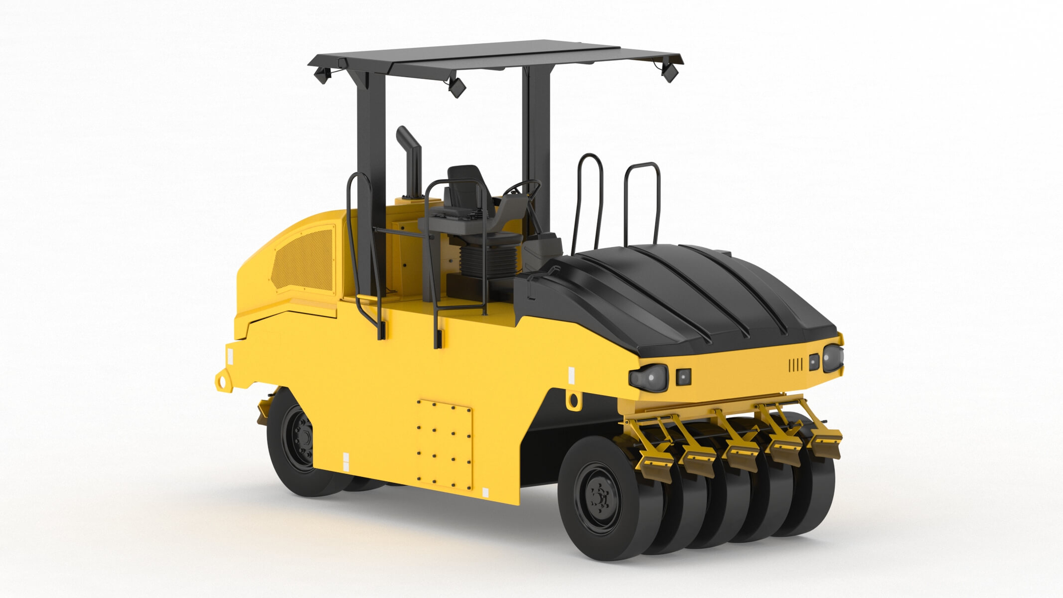 Pneumatic Rollers Generic - 3D Model by frezzy