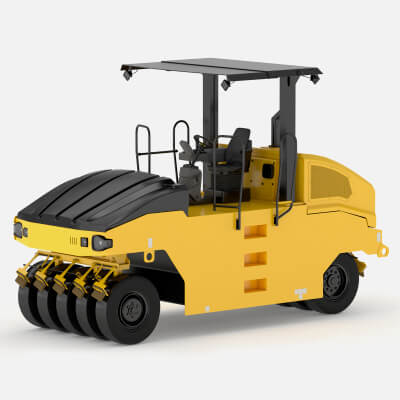 Pneumatic Rollers Generic - 3D Model by frezzy