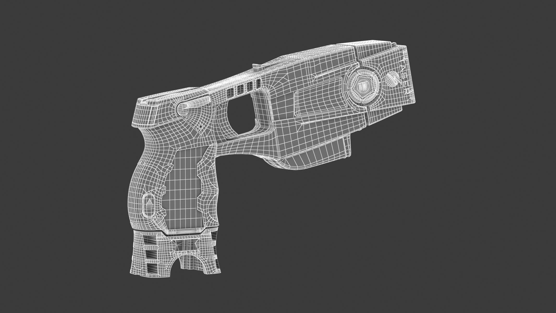 Police Issue X26 Taser - 3D Model by frezzy