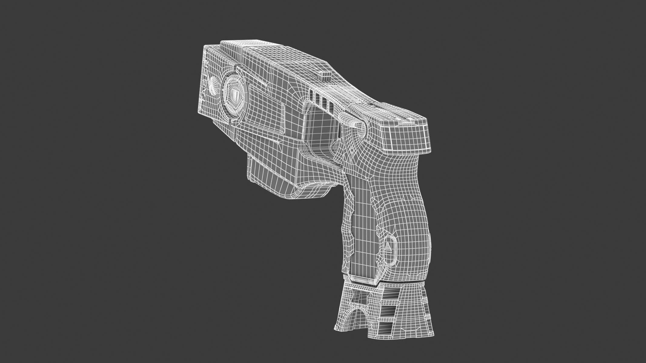 Police Issue X26 Taser - 3D Model by frezzy