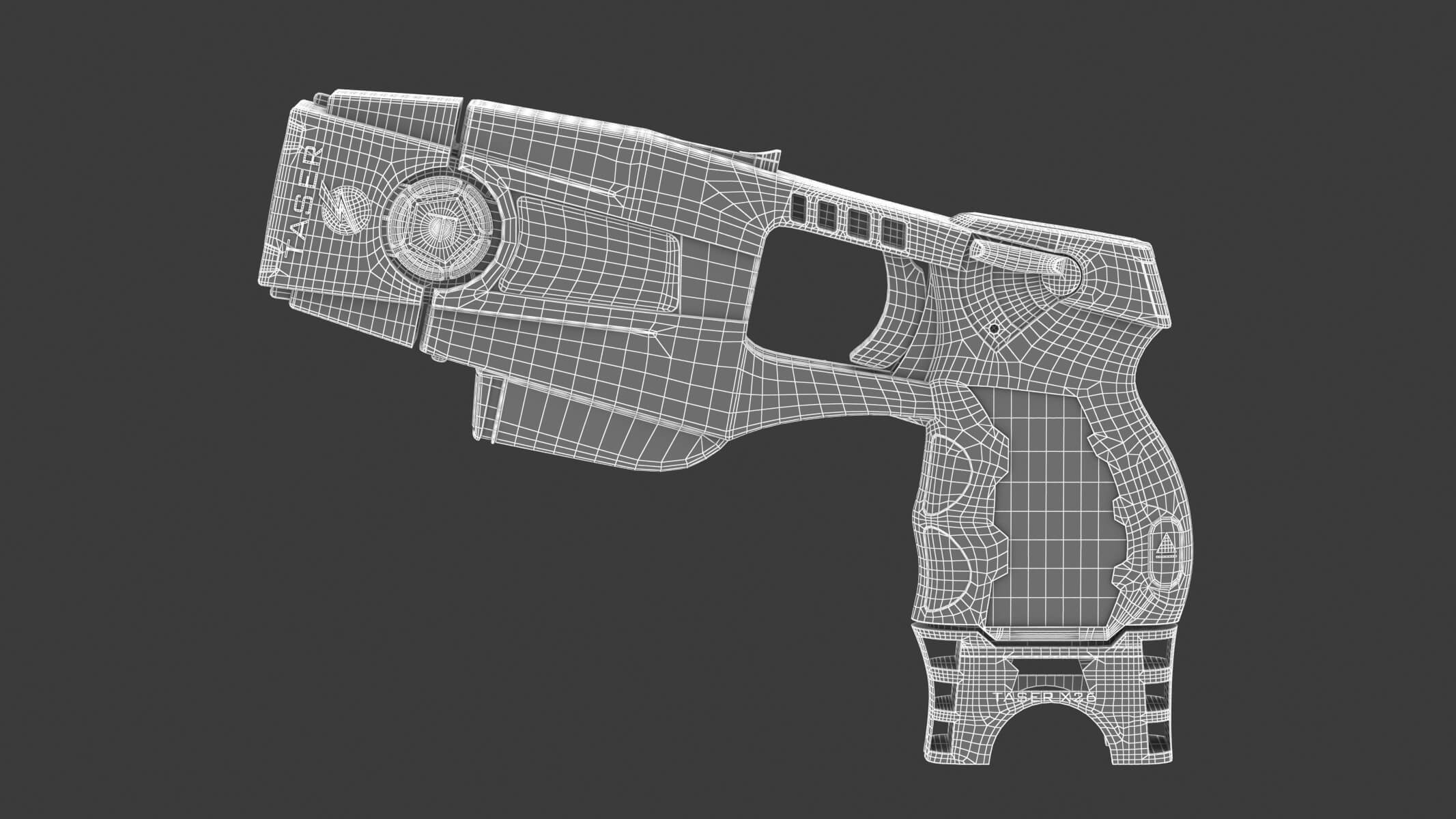 Police Issue X26 Taser - 3D Model by frezzy