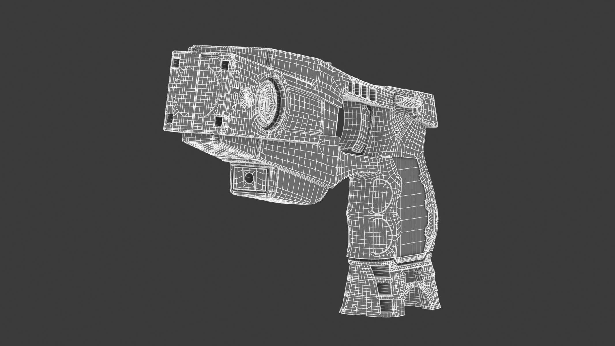 Police Issue X26 Taser - 3D Model by frezzy