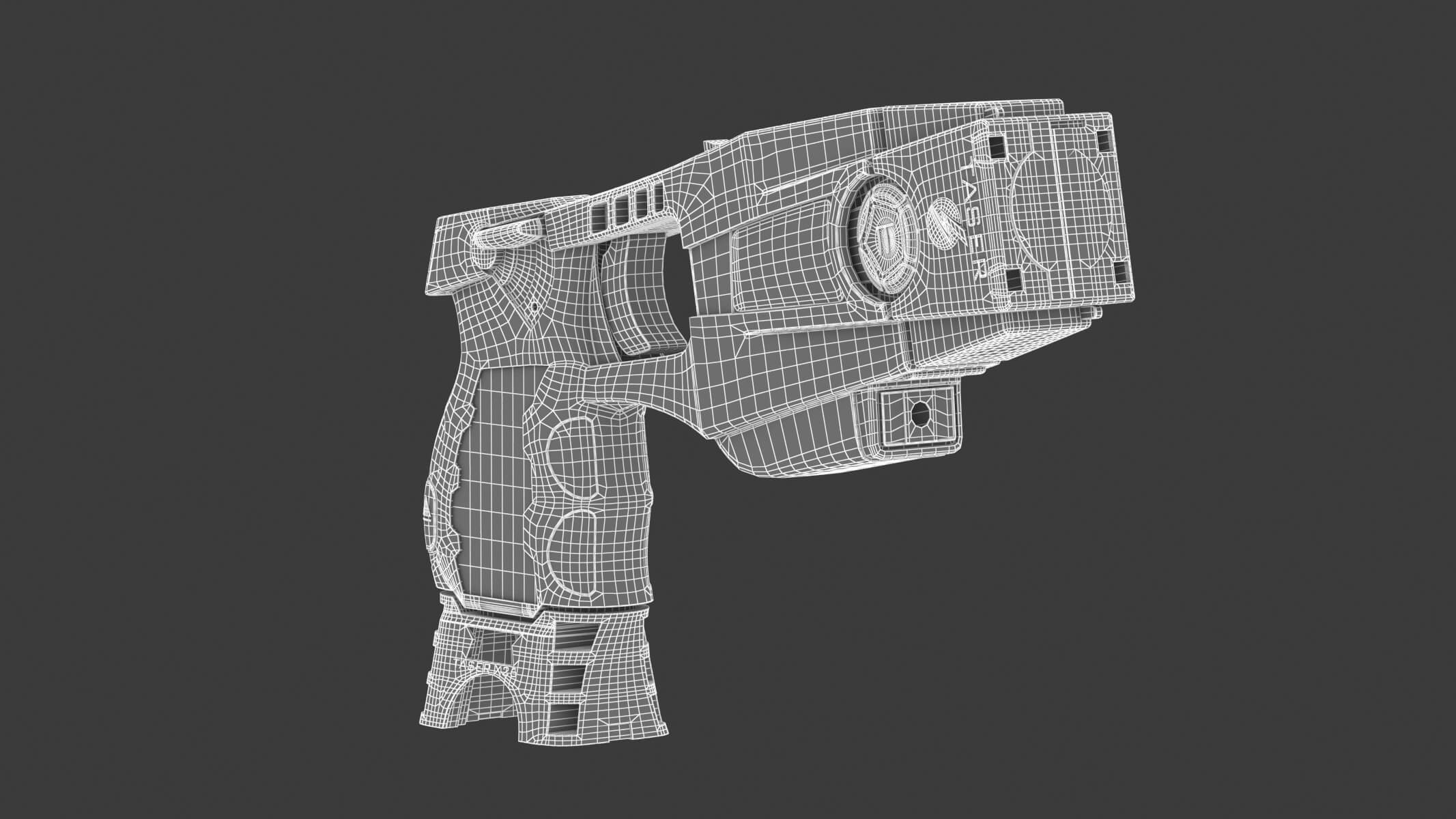 Police Issue X26 Taser - 3D Model by frezzy
