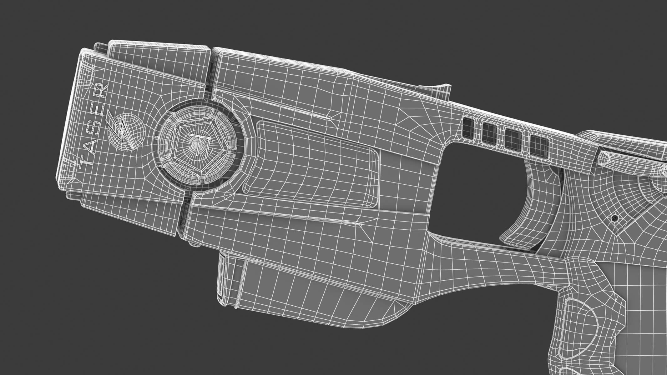 Police Issue X26 Taser - 3D Model by frezzy