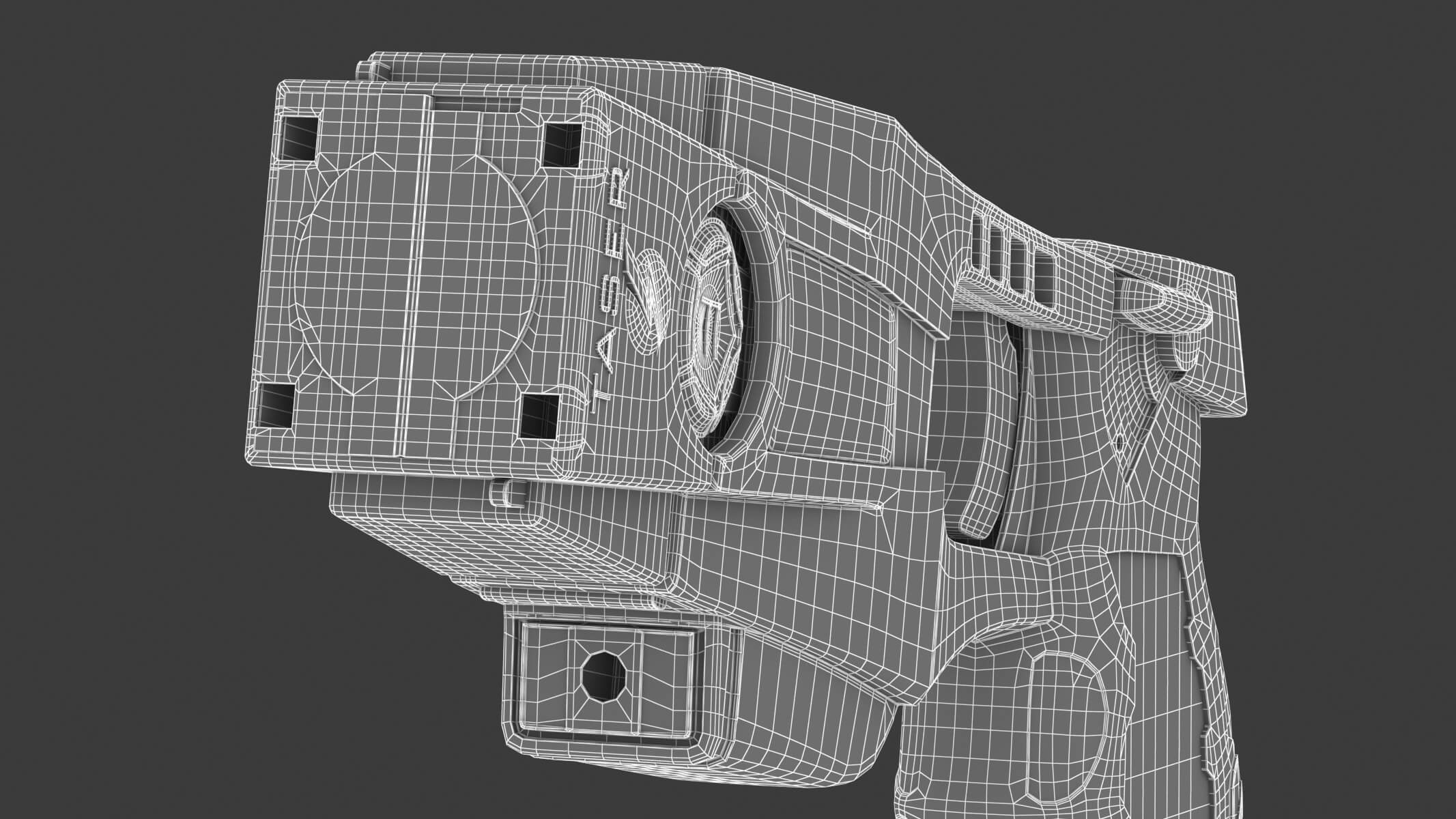 Police Issue X26 Taser - 3D Model by frezzy
