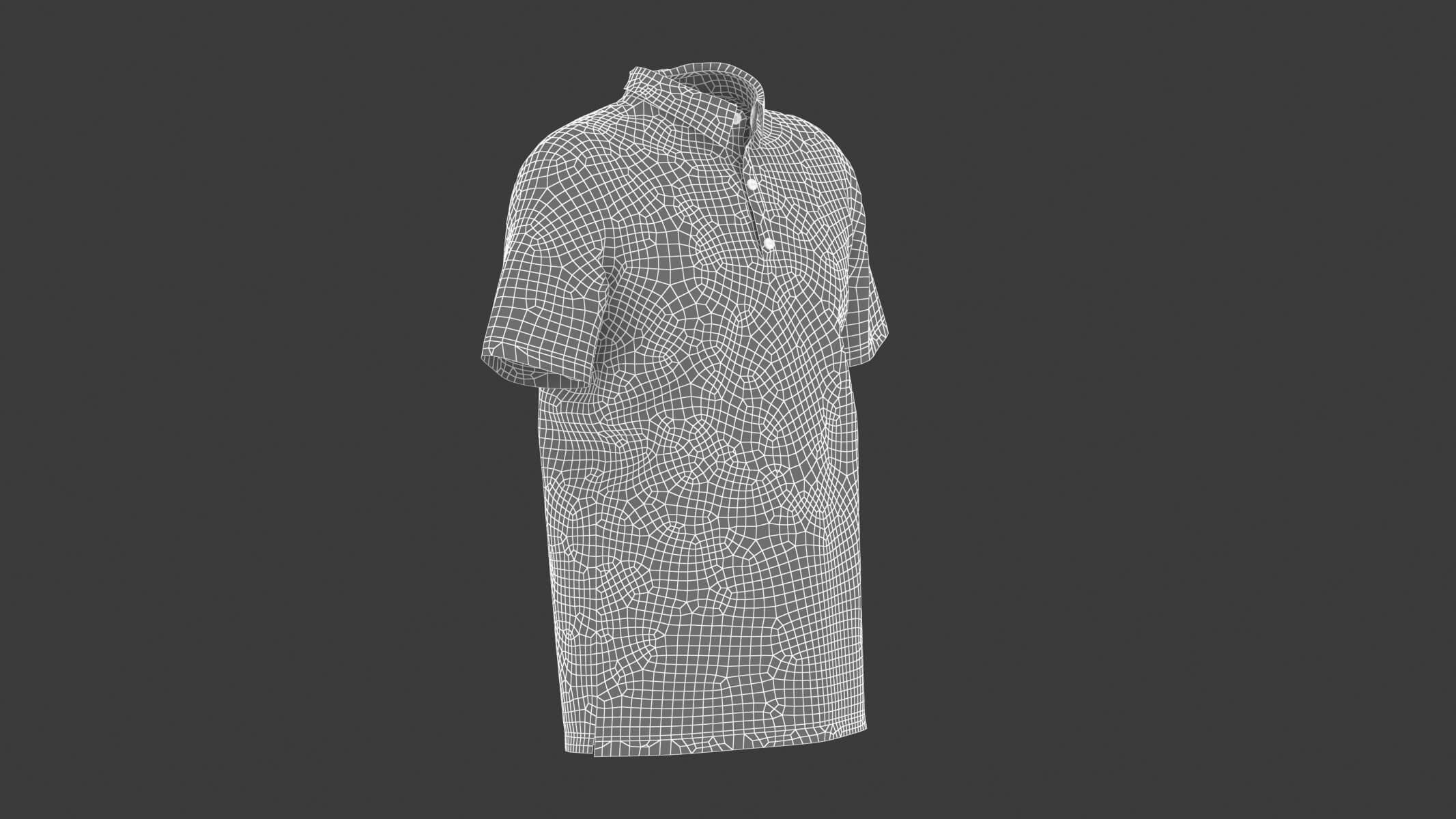 Polo Shirt 01 - 3D Model by frezzy