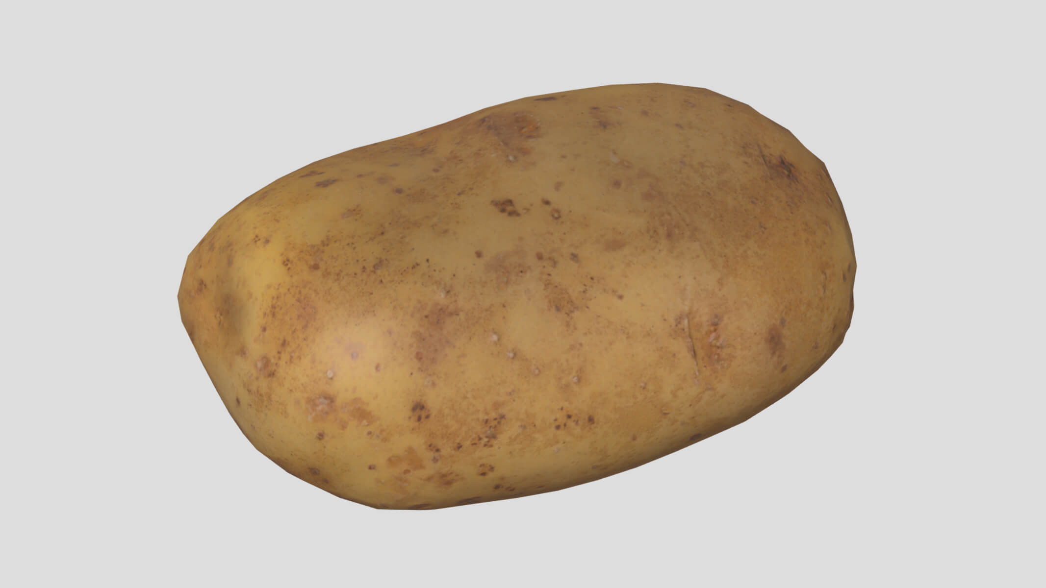Potato Low Poly - 3D Model by frezzy