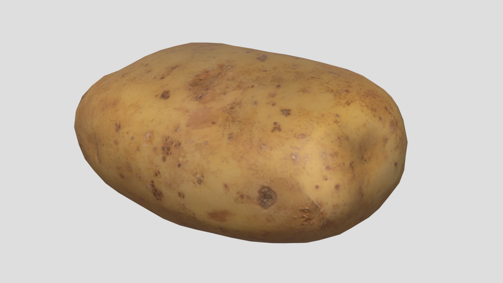 Potato Low Poly - 3D Model by frezzy