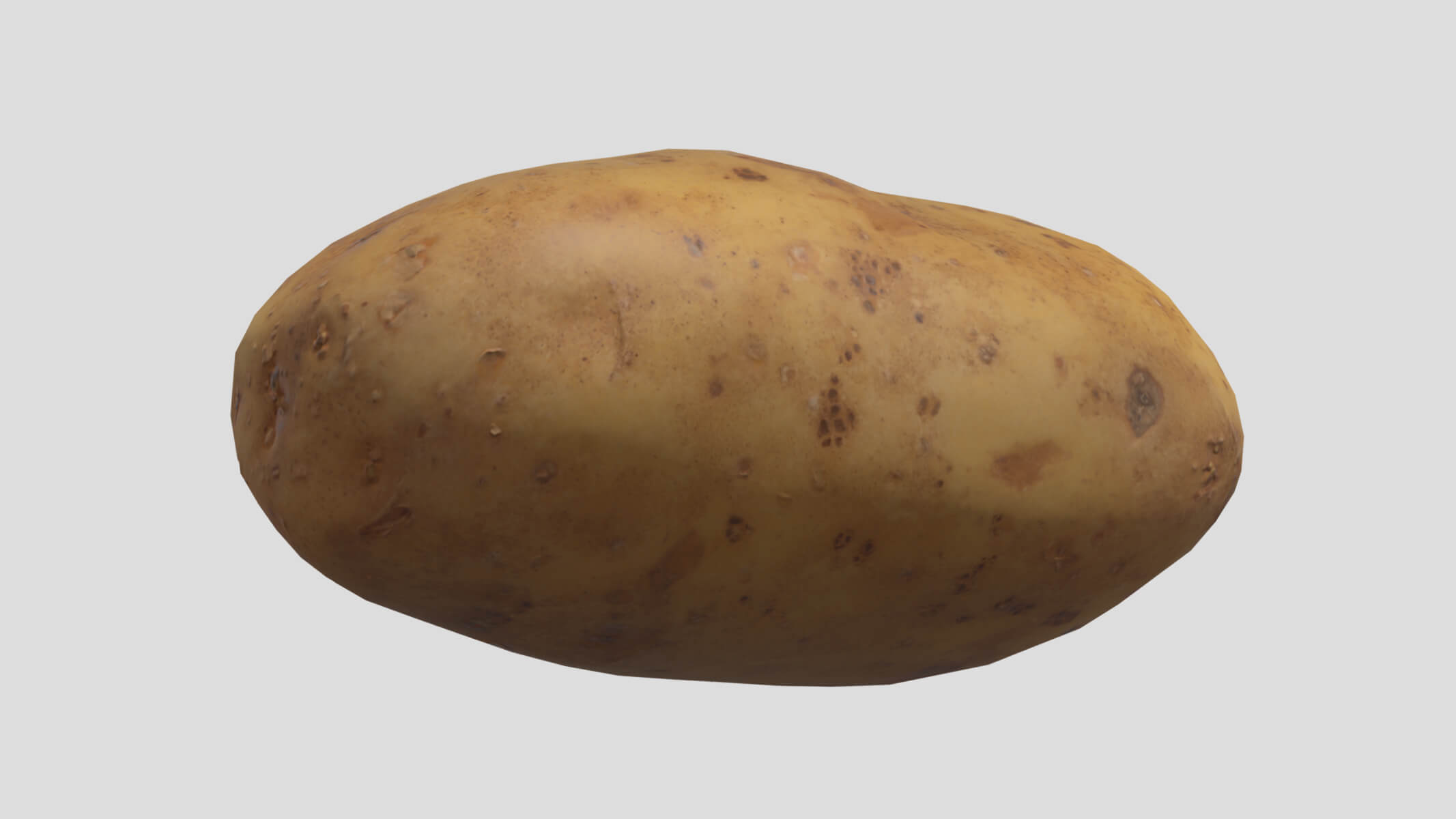 Potato Low Poly - 3D Model by frezzy