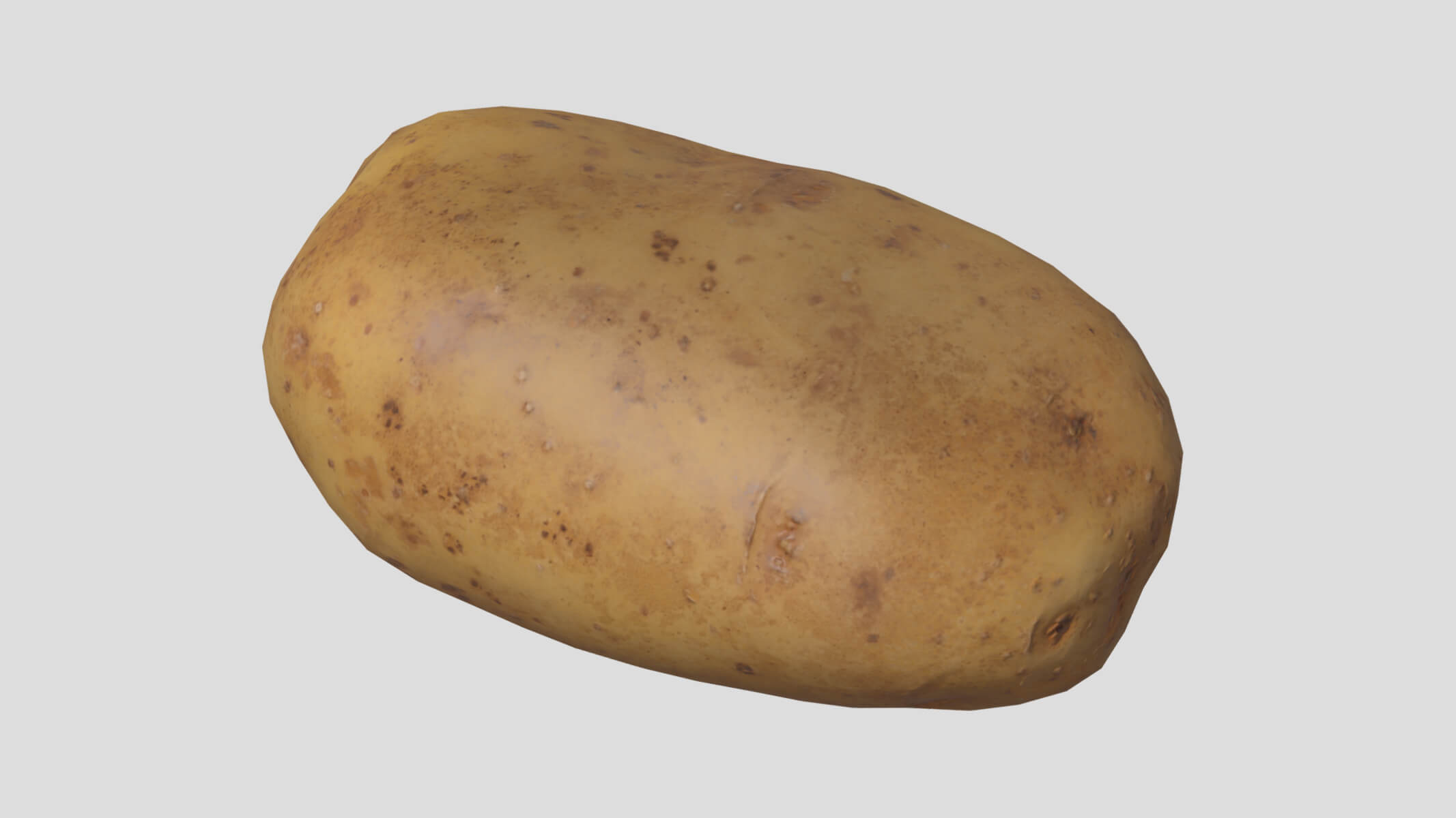Potato Low Poly - 3D Model by frezzy