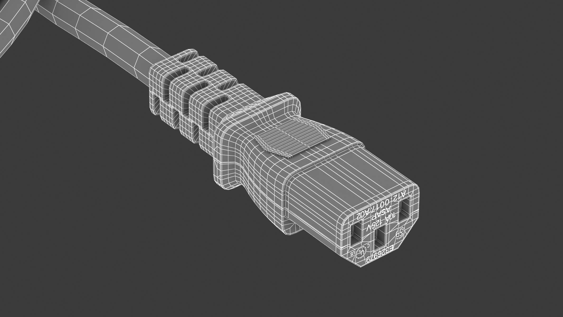 Power Cord 300 Cm - 3D Model by frezzy