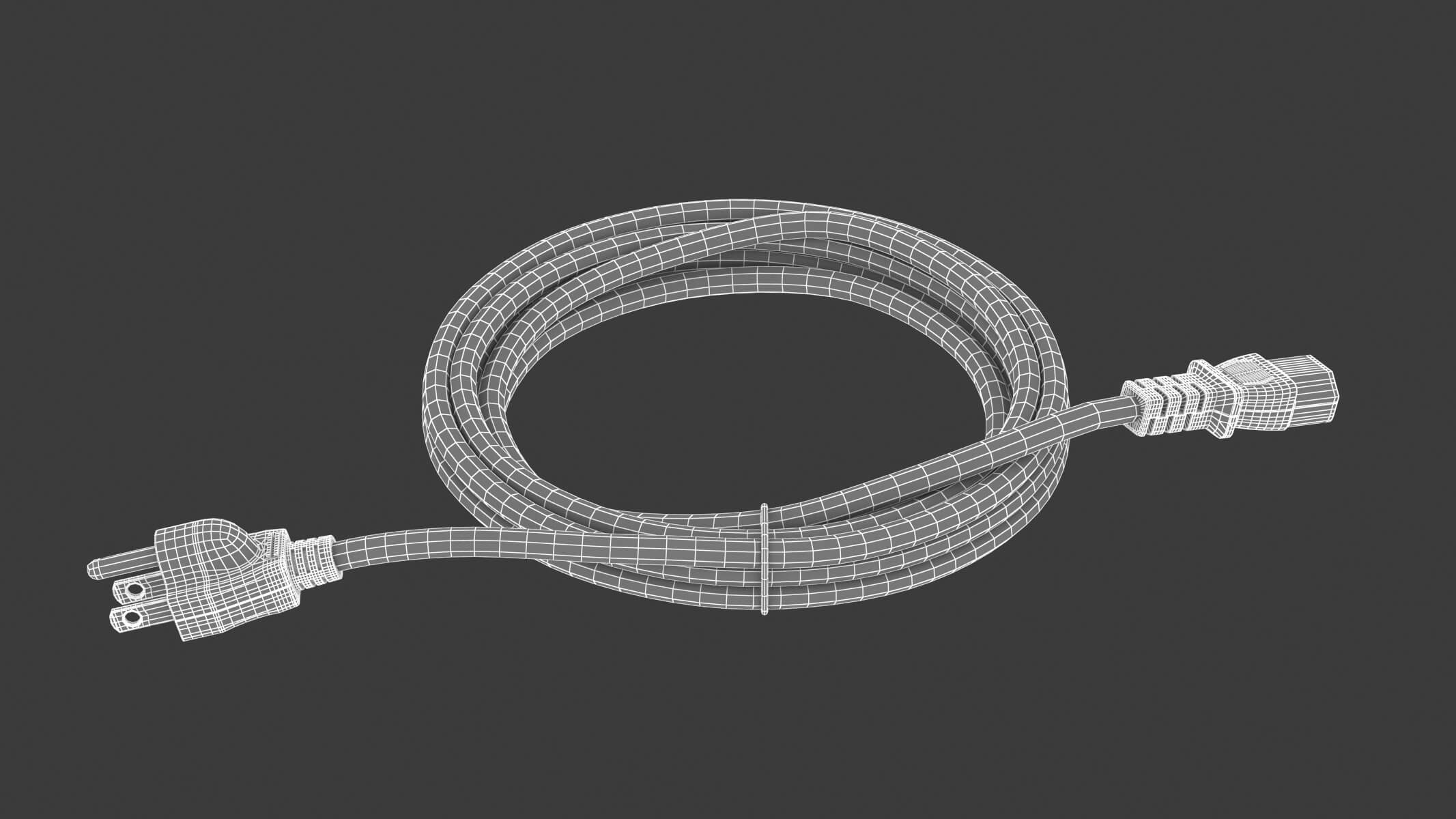 Power Cord 360cm - 3D Model by frezzy