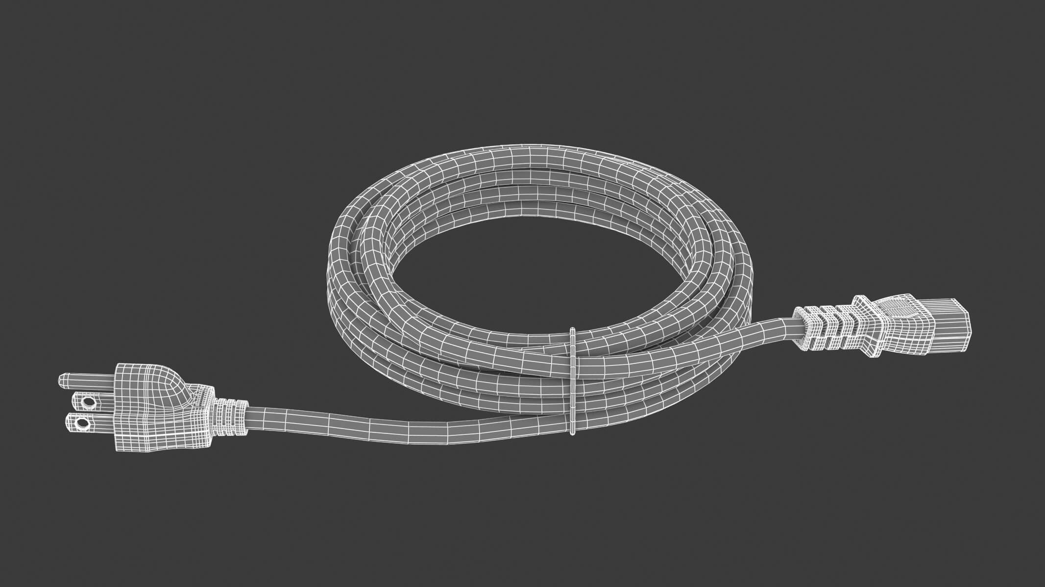 Power Cord 450 Cm - 3D Model by frezzy