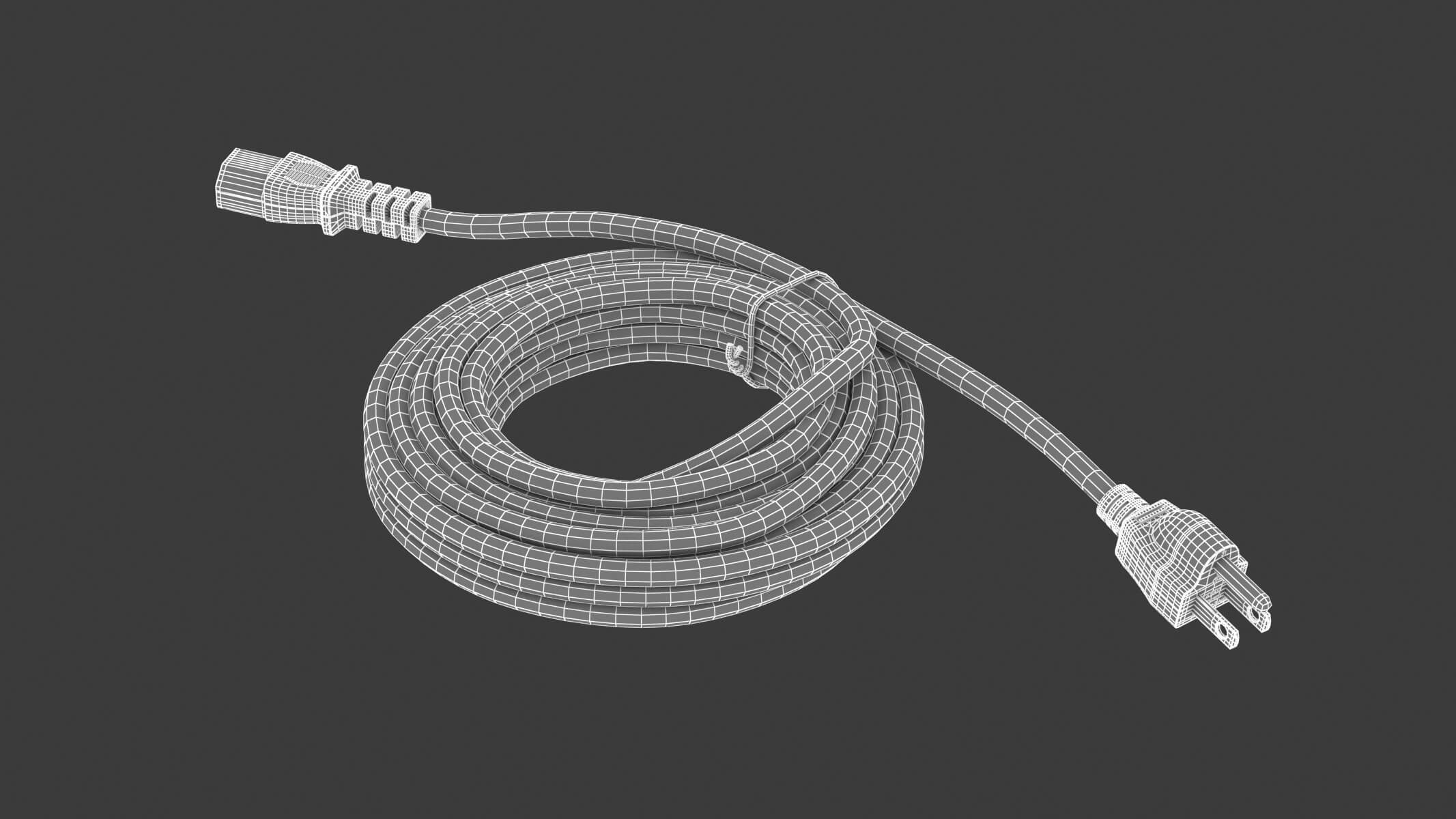 Power Cord 750 Cm - 3D Model by frezzy