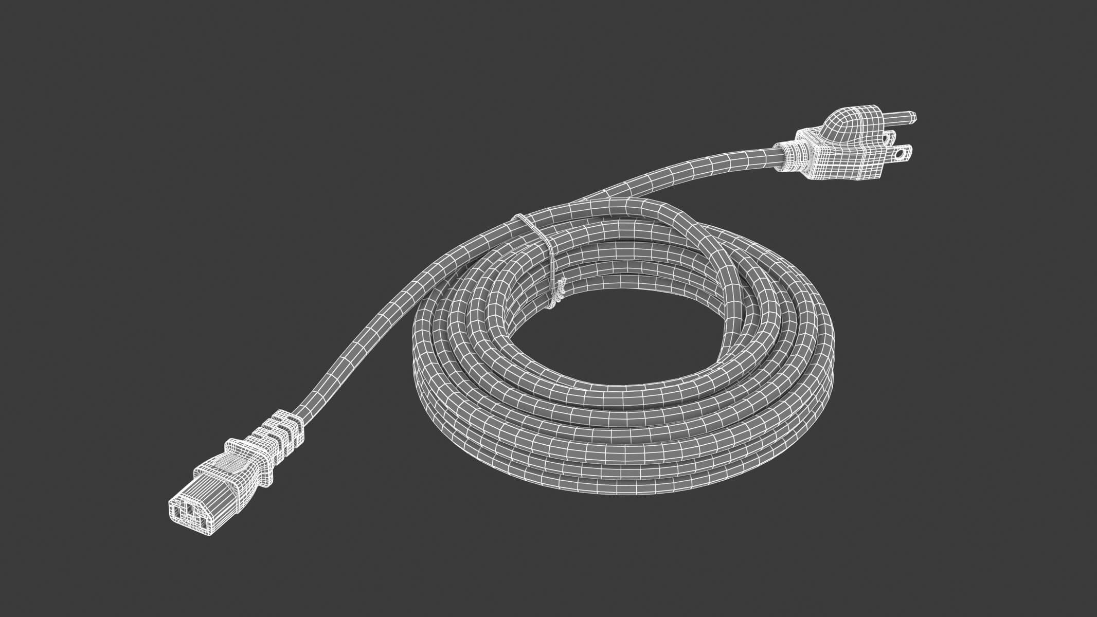 Power Cord 750 Cm - 3D Model by frezzy