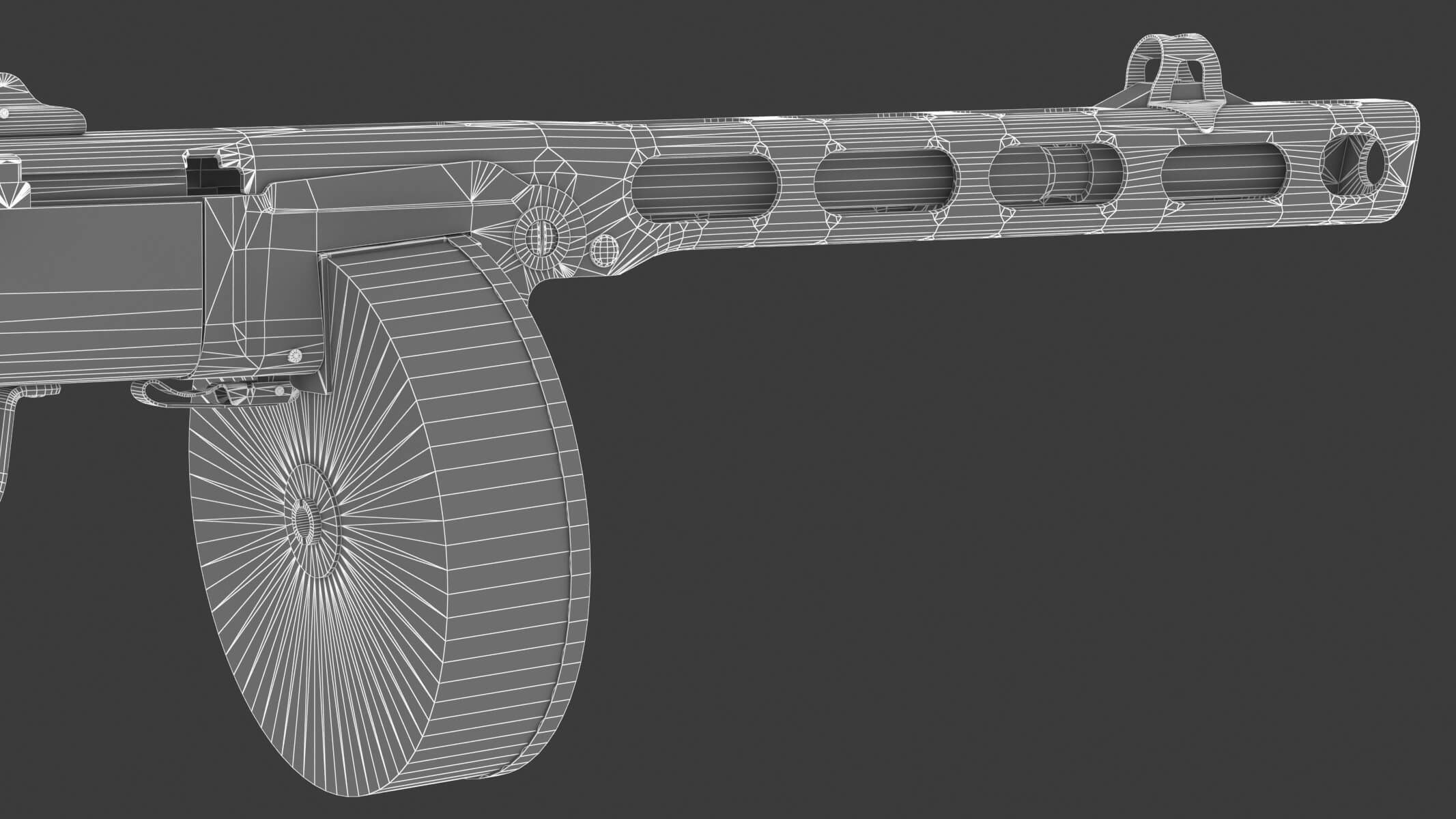 Ppsh-41 Low Poly 3D Model by frezzy