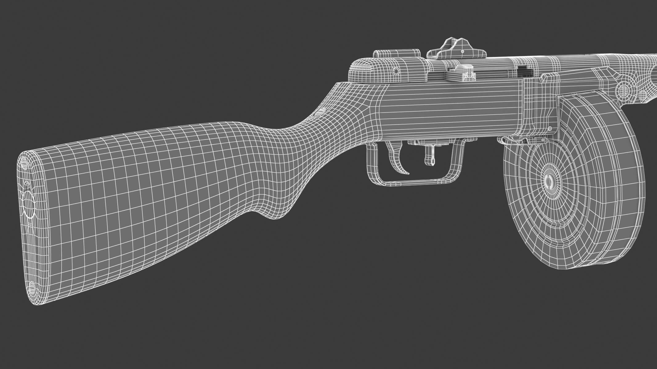 PPSH-41 3D Model by frezzy